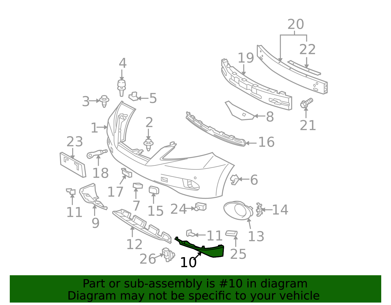 52712-0E010 - Lower Cover 2010-2012 Lexus | Lexus of Stevens Creek Parts