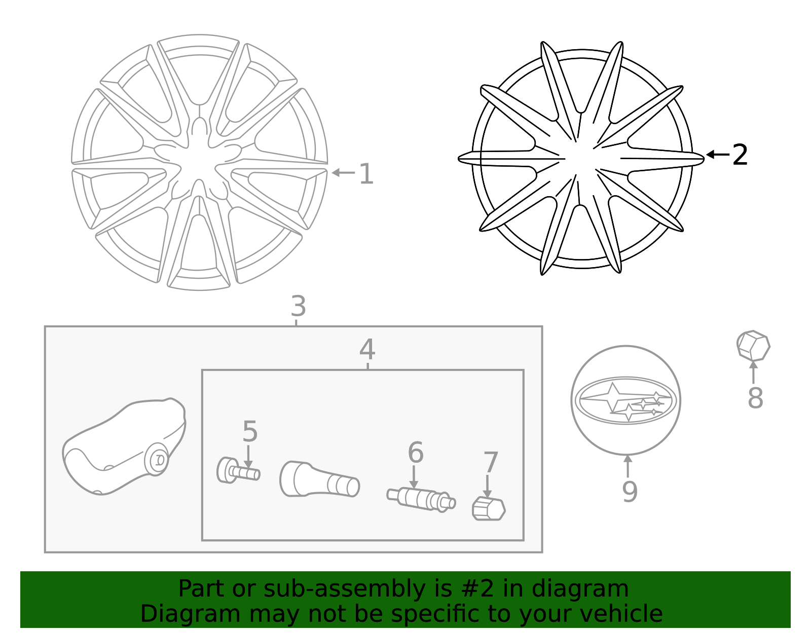 2022-2025 Subaru BRZ Wheel, Alloy 28111CC050 | OEM Parts Online