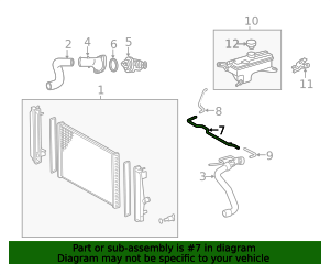 16268-0V100 - High-Quality Engine Coolant Overflow Hose for 2013-2018 ...