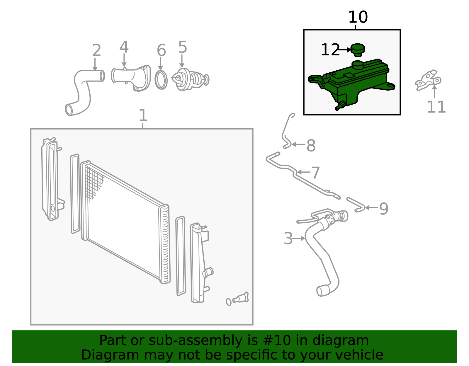 16470-0V010 - Expansion Tank - OEM Genuine Toyota Parts