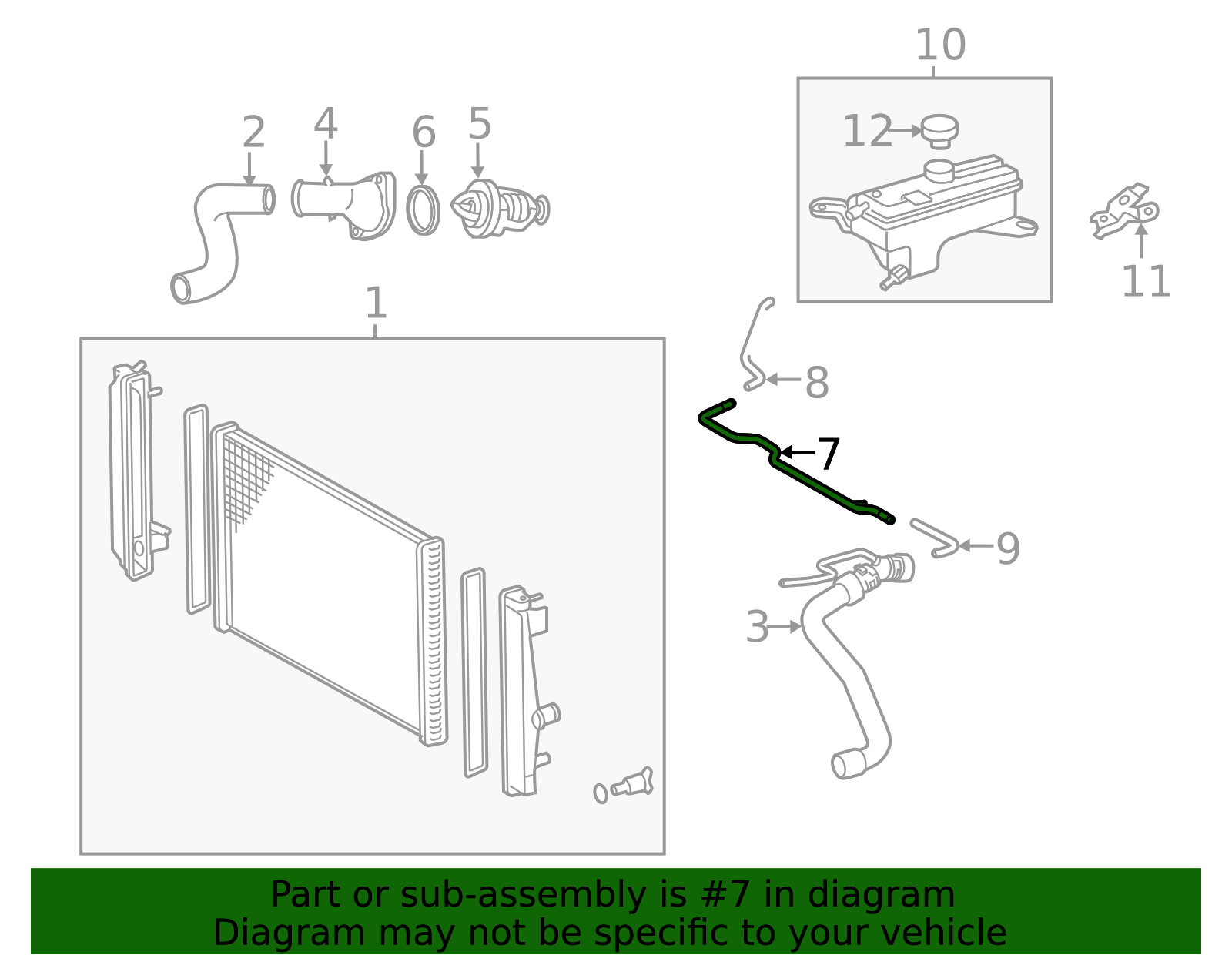 16268-0V100 - High-Quality Engine Coolant Overflow Hose for 2013-2018 ...
