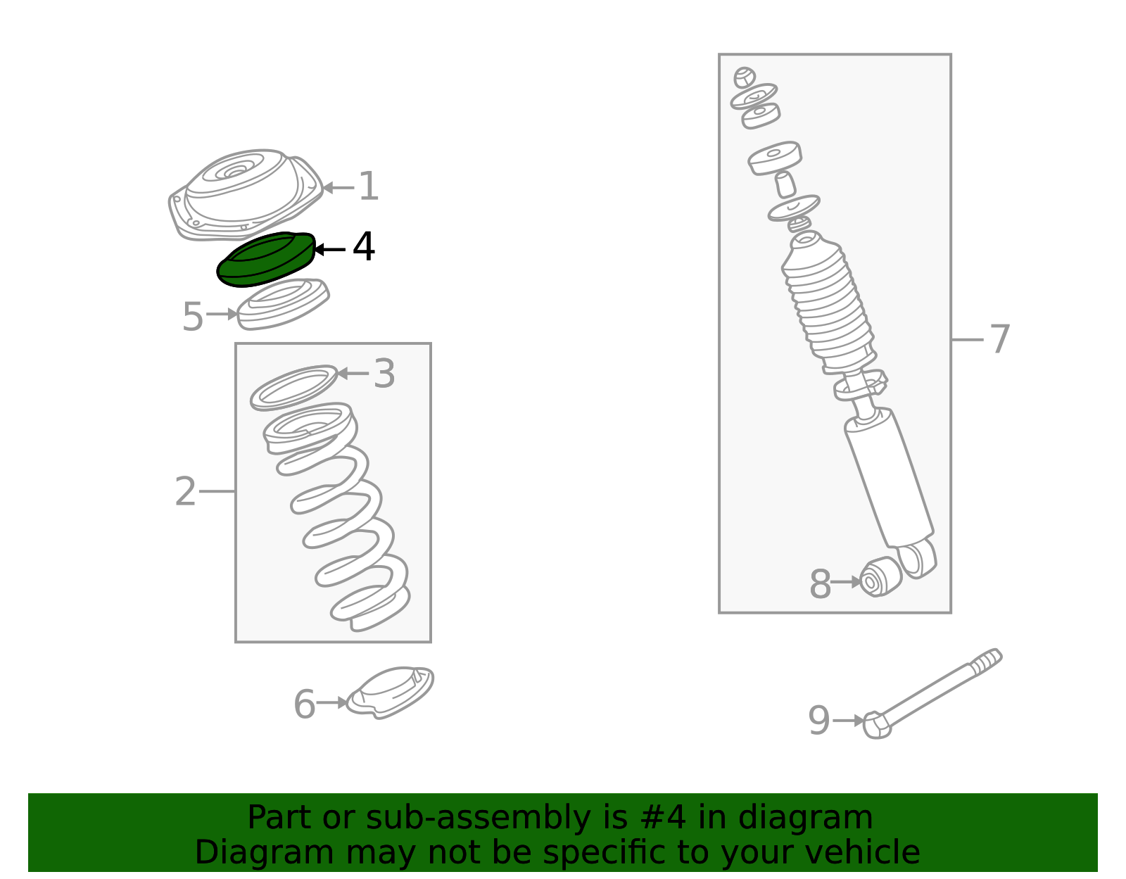 1995-2006 Jaguar Spring Upper Insulator MMD3565AA | OEM Parts Online