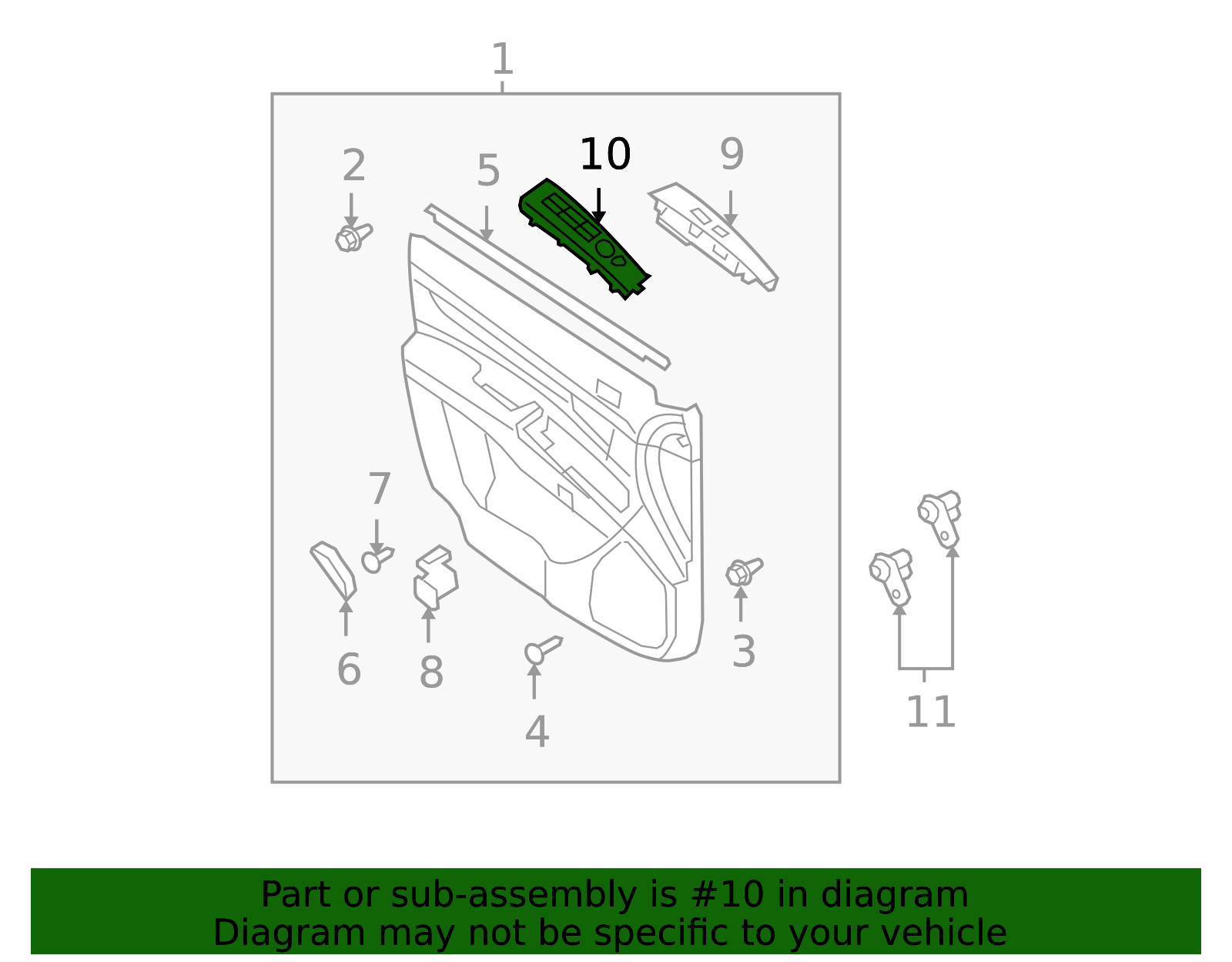 Hyundai Door Window Switch - Power Window Control - Part #93570-2B000 ...