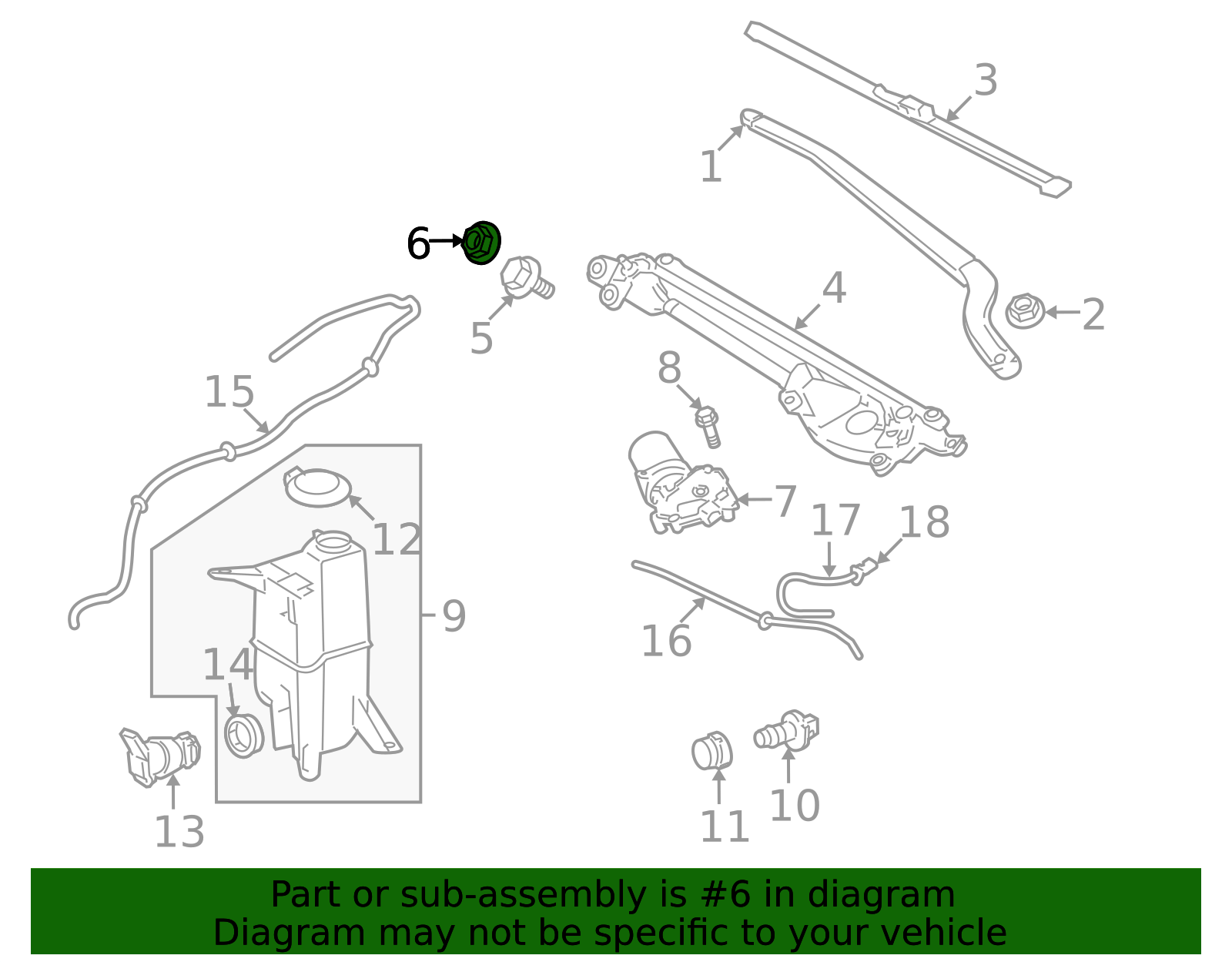 Genuine Official Toyota Wiper Linkage Nut part# 90182-A0002 for 1996 ...