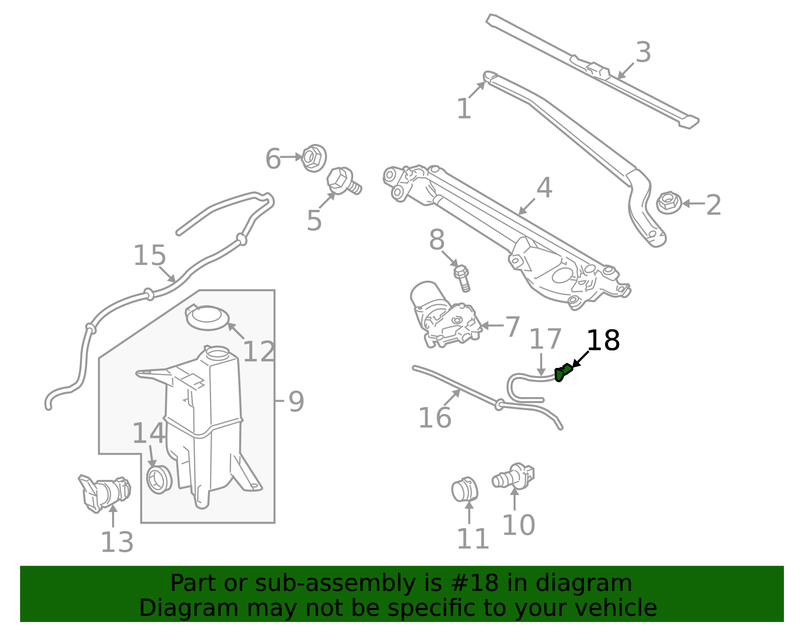 Genuine Official Toyota Washer Nozzle part# 85381-12330 for 2008-2022 ...