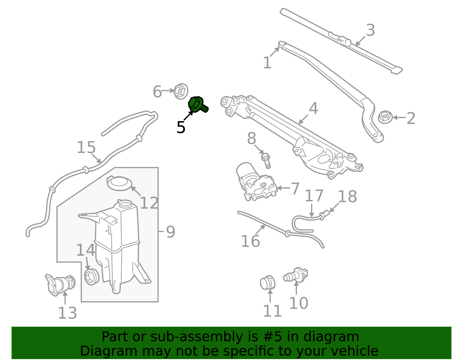 Genuine Official Toyota Wiper Linkage Bolt part# 90119-A0100 for ...
