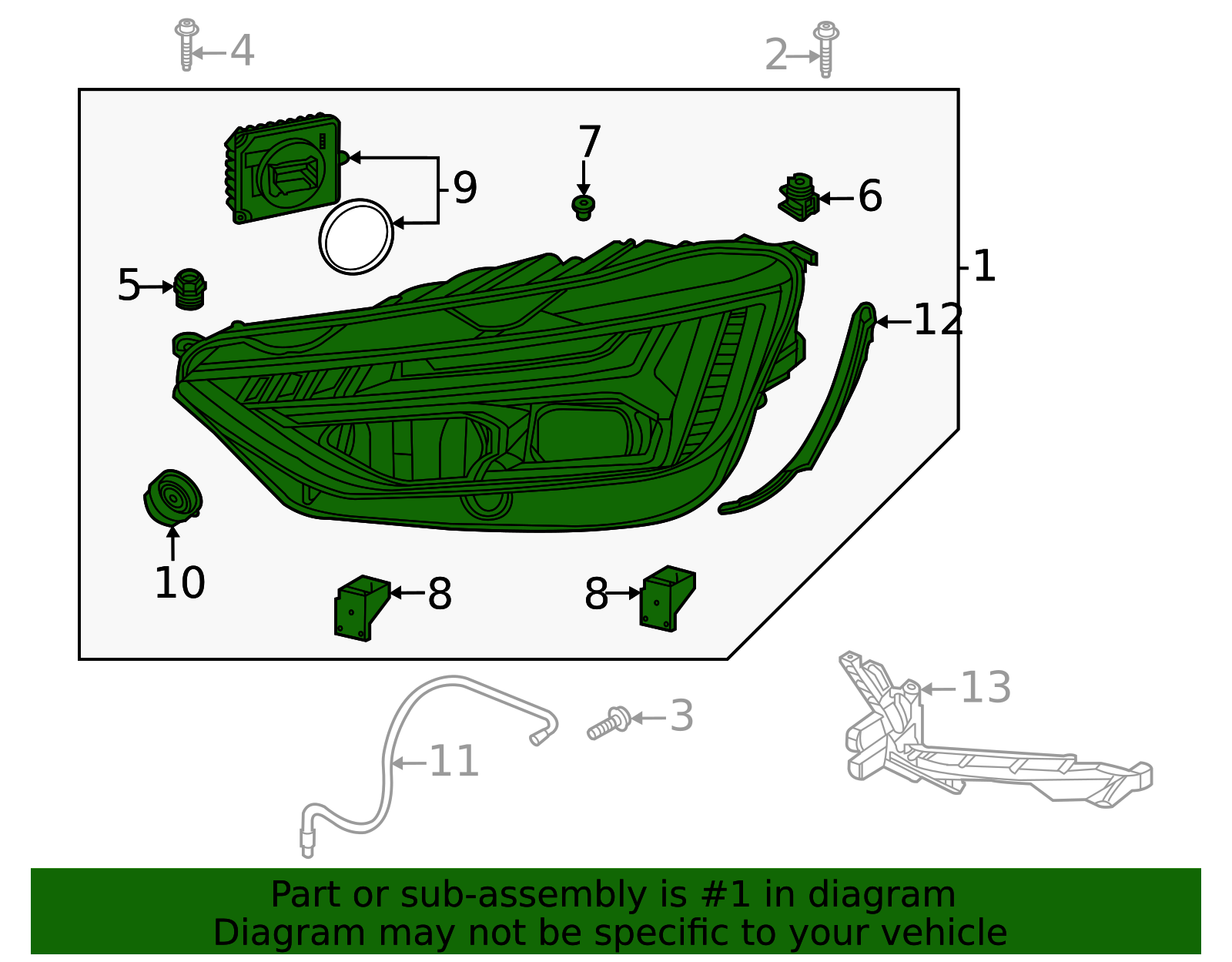 2021-2024 Audi Headlamp Assembly 80A-941-783-E | OEM Parts Online