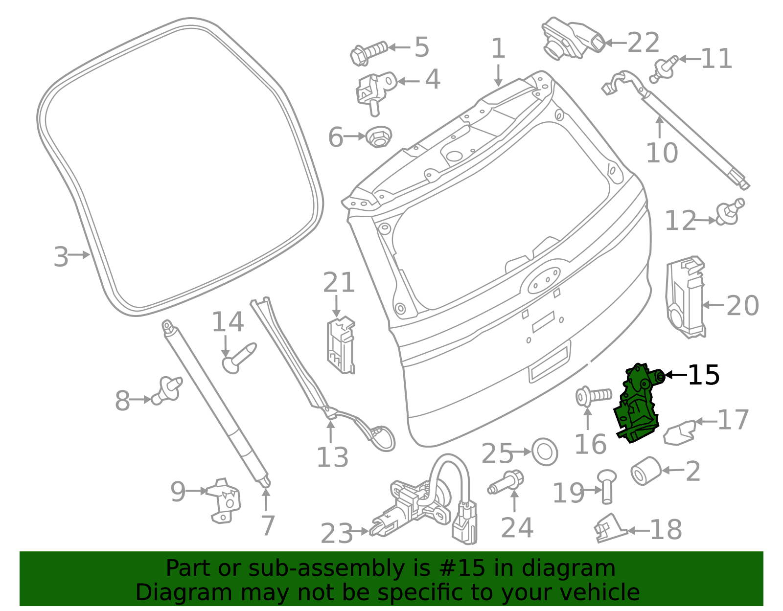 Ford Dealership 2013-2019 Ford Lift-Gate Latch BB5Z-7843150-C | Ford ...