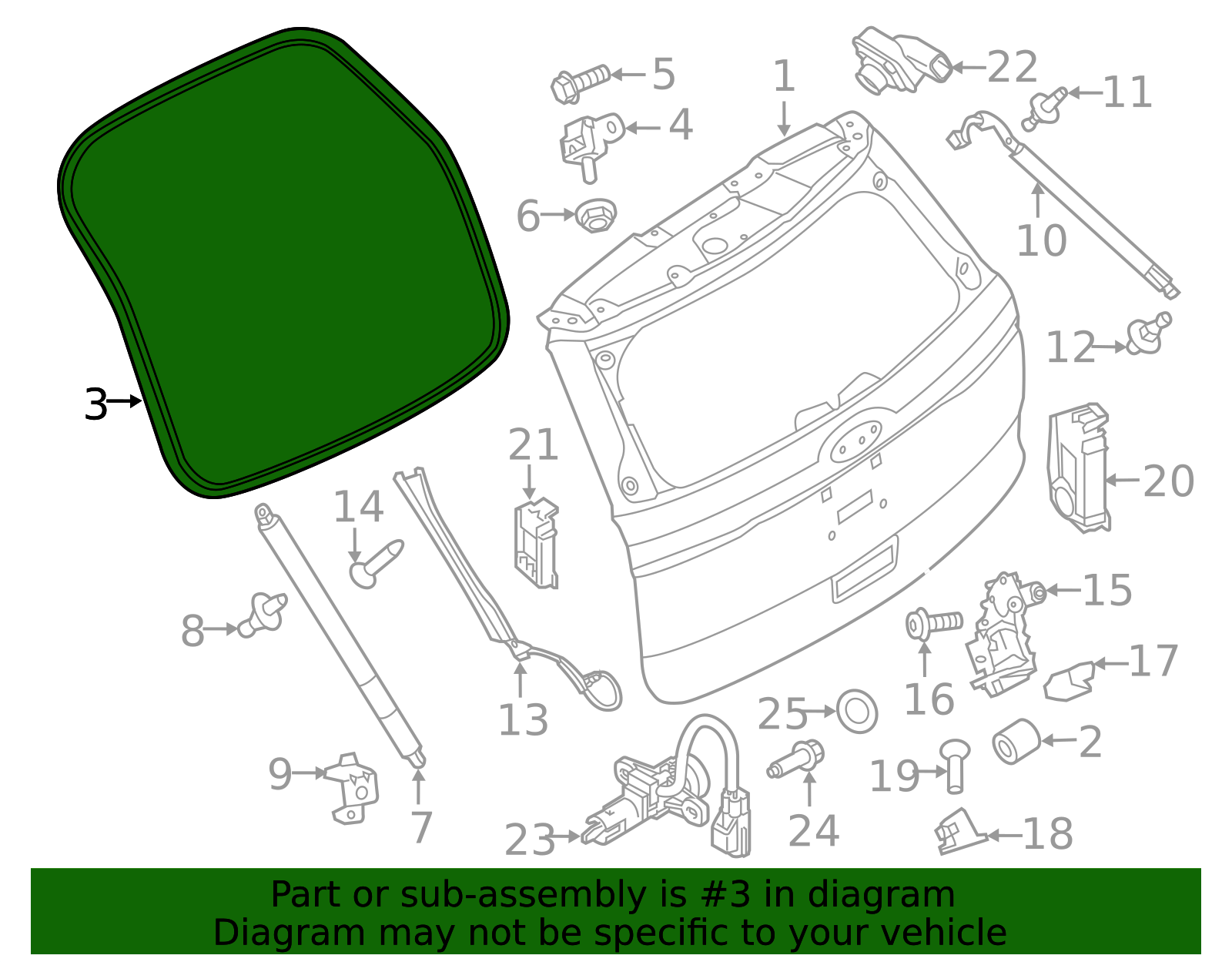 2011-2019 Ford | Weatherstrip | BB5Z-78404A06-C | Walls' Ford Parts