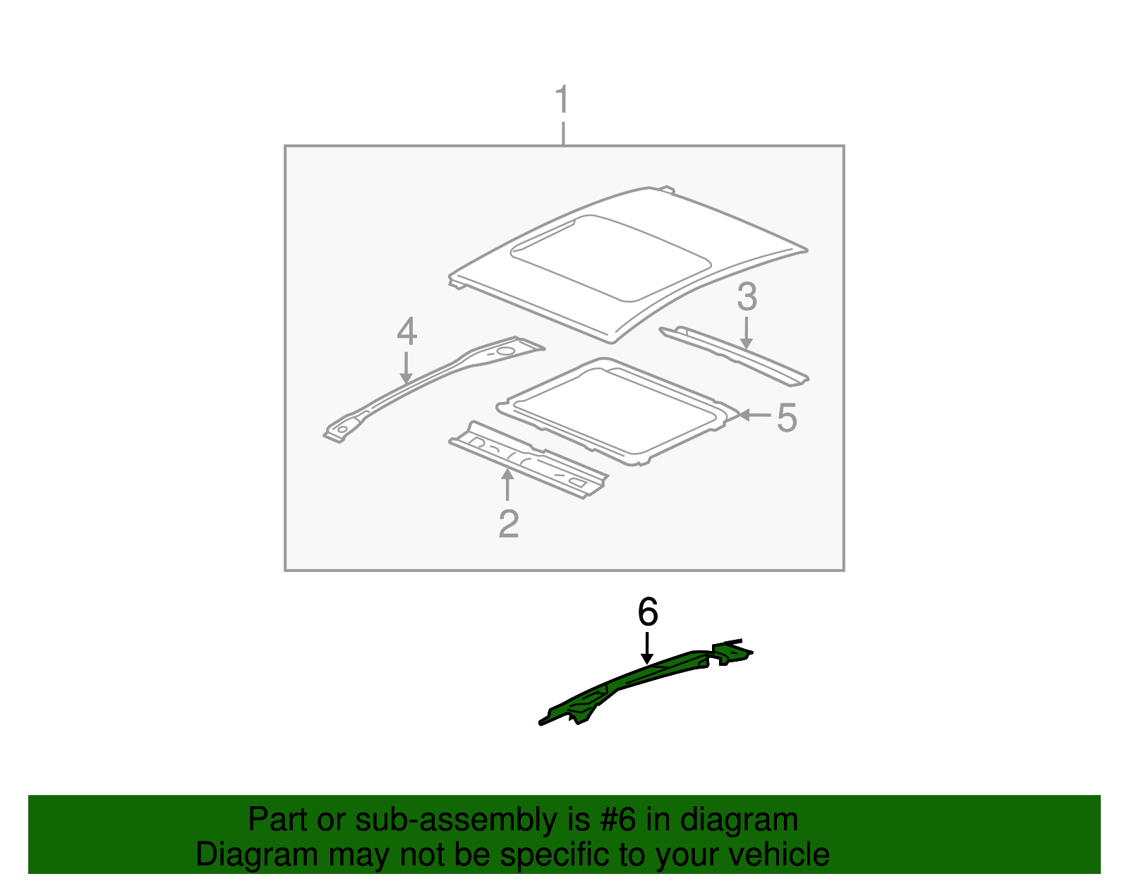 2004-2008 Pontiac Grand Prix Inner Rail 10343509 | Capital Chevy Parts