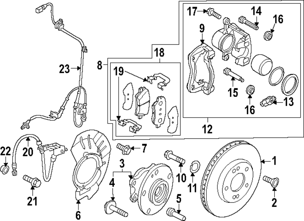 2023-2025 Kia ABS Sensor 58930-AT000 | QuirkParts