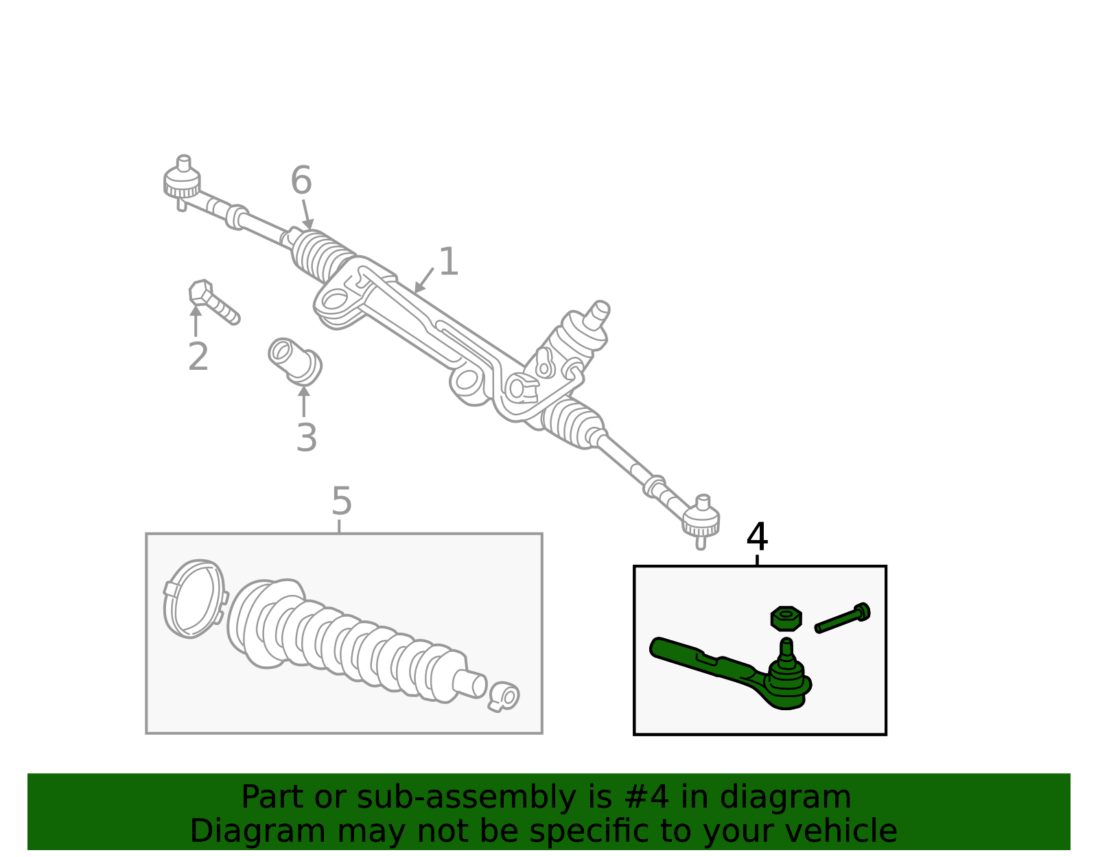 2000-2011 Mopar Outer Tie Rod 52013468AD | Mopar Parts Canada