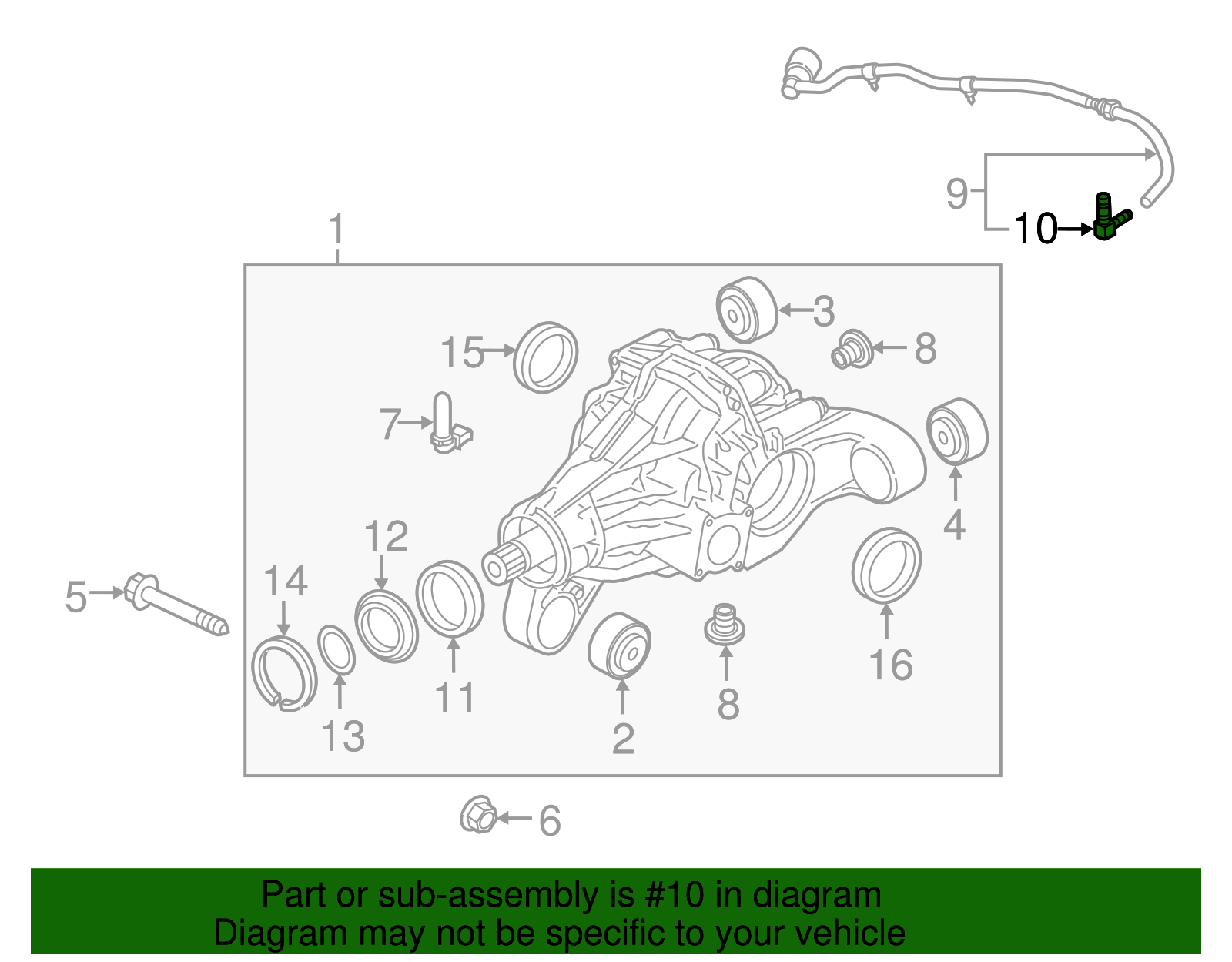 0AD-301-065-A - Vent Tube Elbow 2011-2017 Volkswagen Touareg ...
