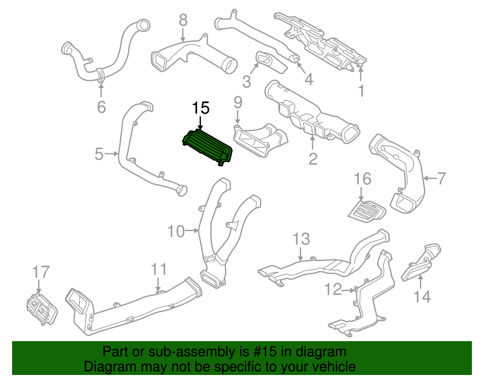 2011-2014 Ford Edge Louver BT4Z-19893-AC | Awesome Parts Ford