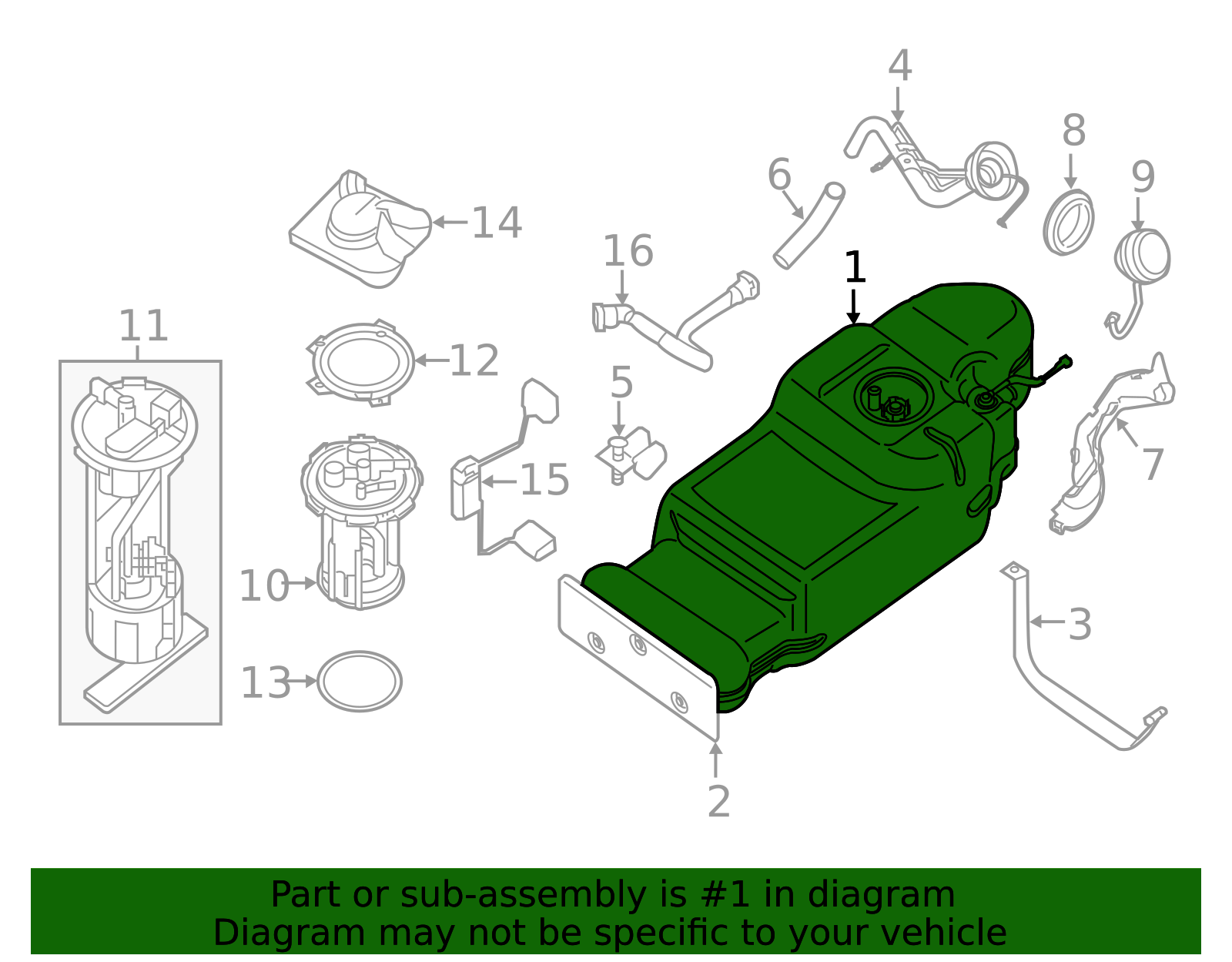 17202-9BM2A - Fuel Tank 2005-2026 Nissan | Official Nissan Parts Store