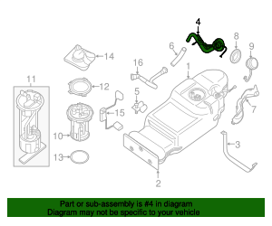 2005-2012 Nissan Frontier Filler Tube 17221-EA800 | Nissan Parts Central