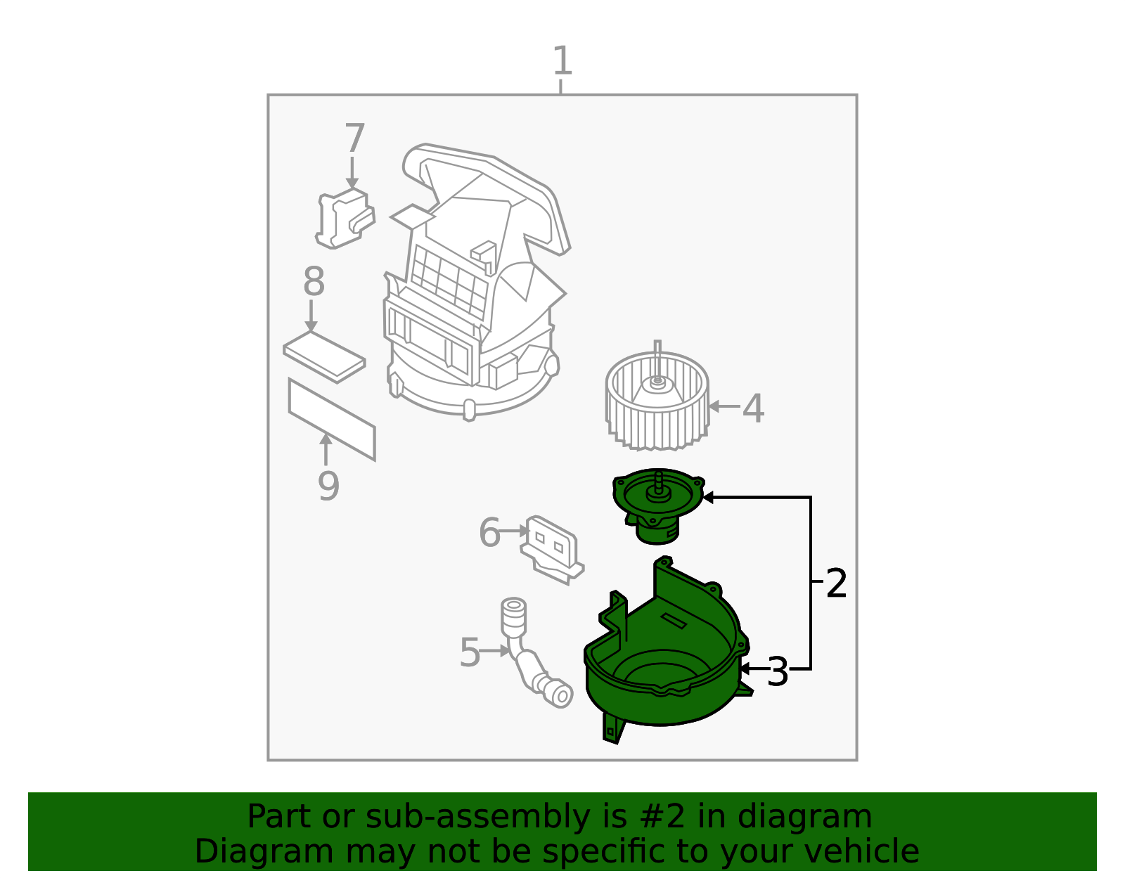 27225-7Y000 - Blower Motor 2003-2008 Nissan | Official Nissan Parts Store