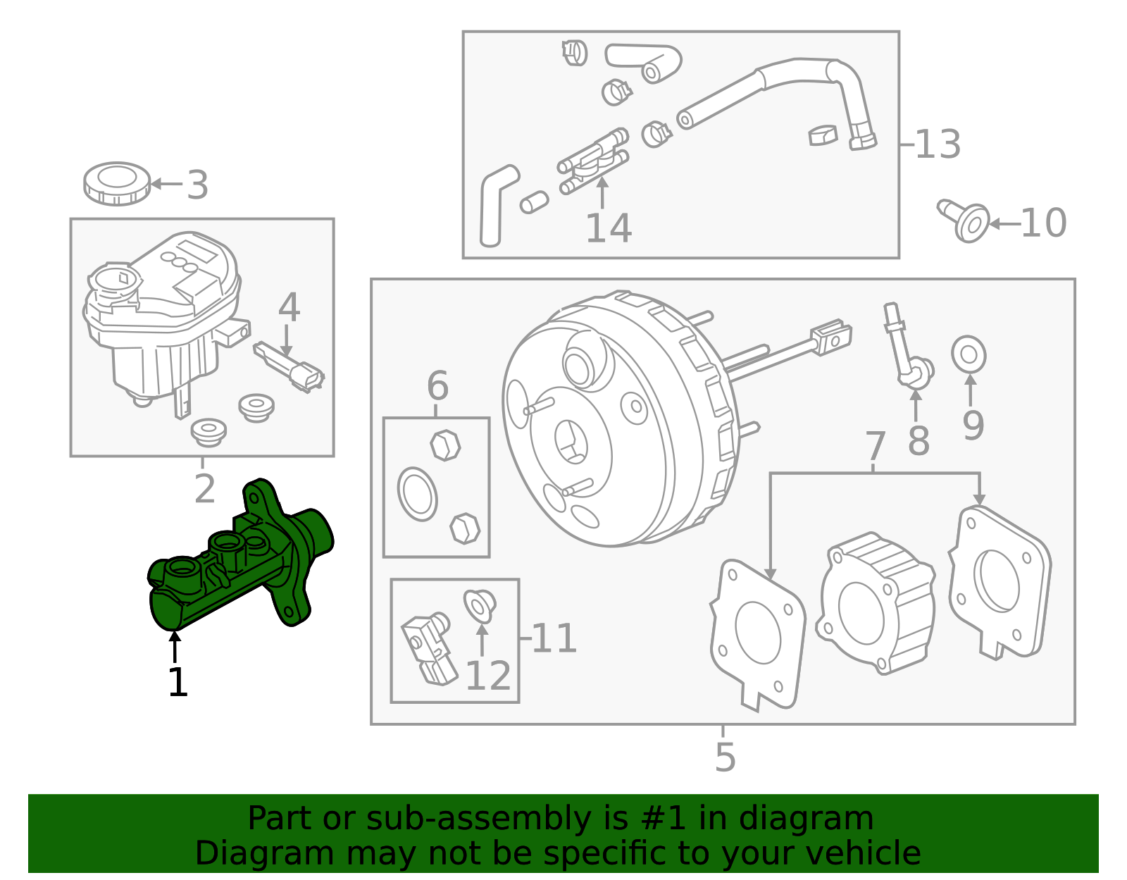 Brake Master Cylinder - OEM Pressure Unit for Ford | AutoNation Parts