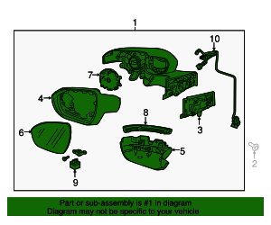 42779312 - Driver Side Door Mirror 2020-2021 Chevrolet Bolt EV | GM ...