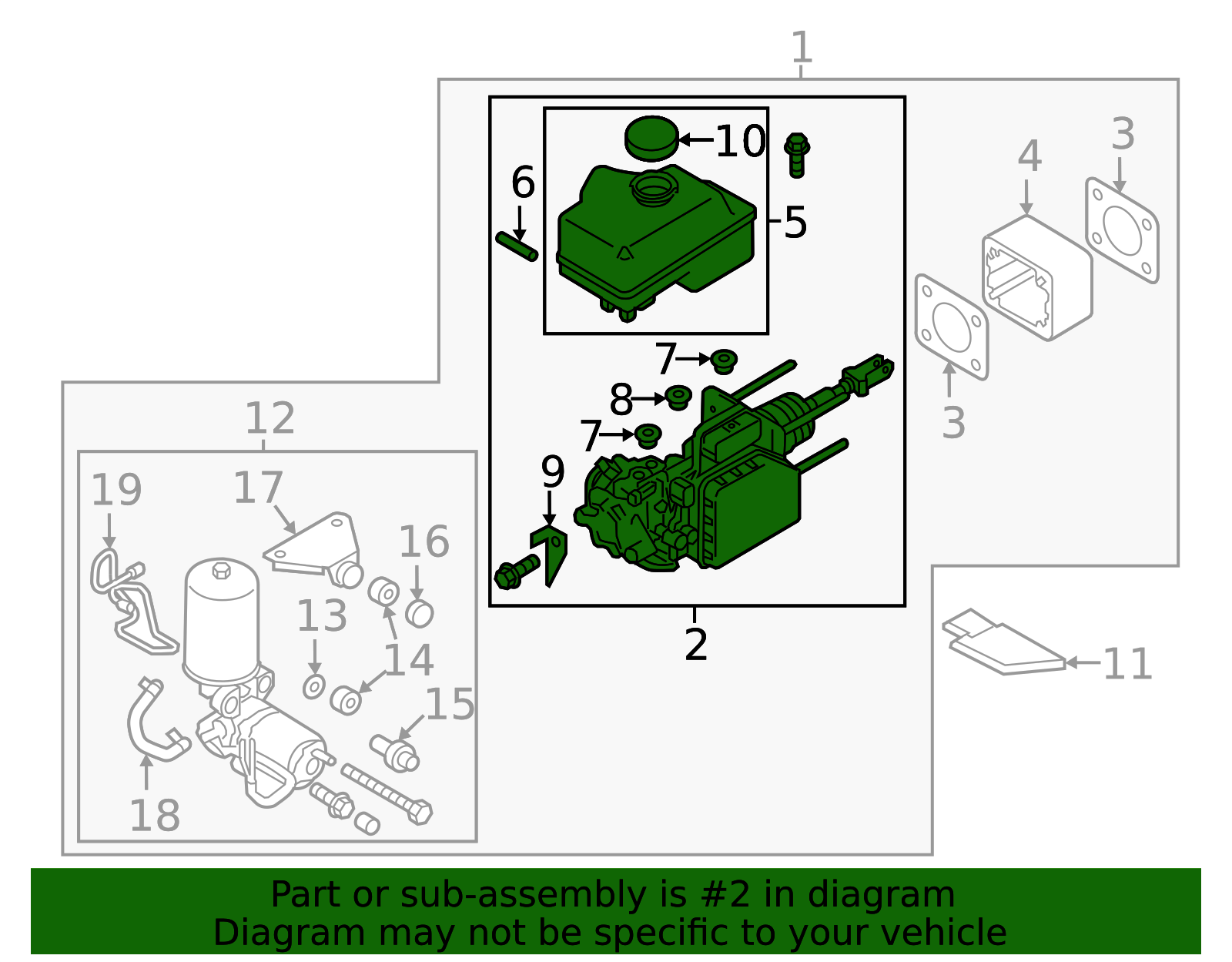 46010-6JG1C - Brake Master Cylinder 2020-2022 Nissan Armada | Official ...