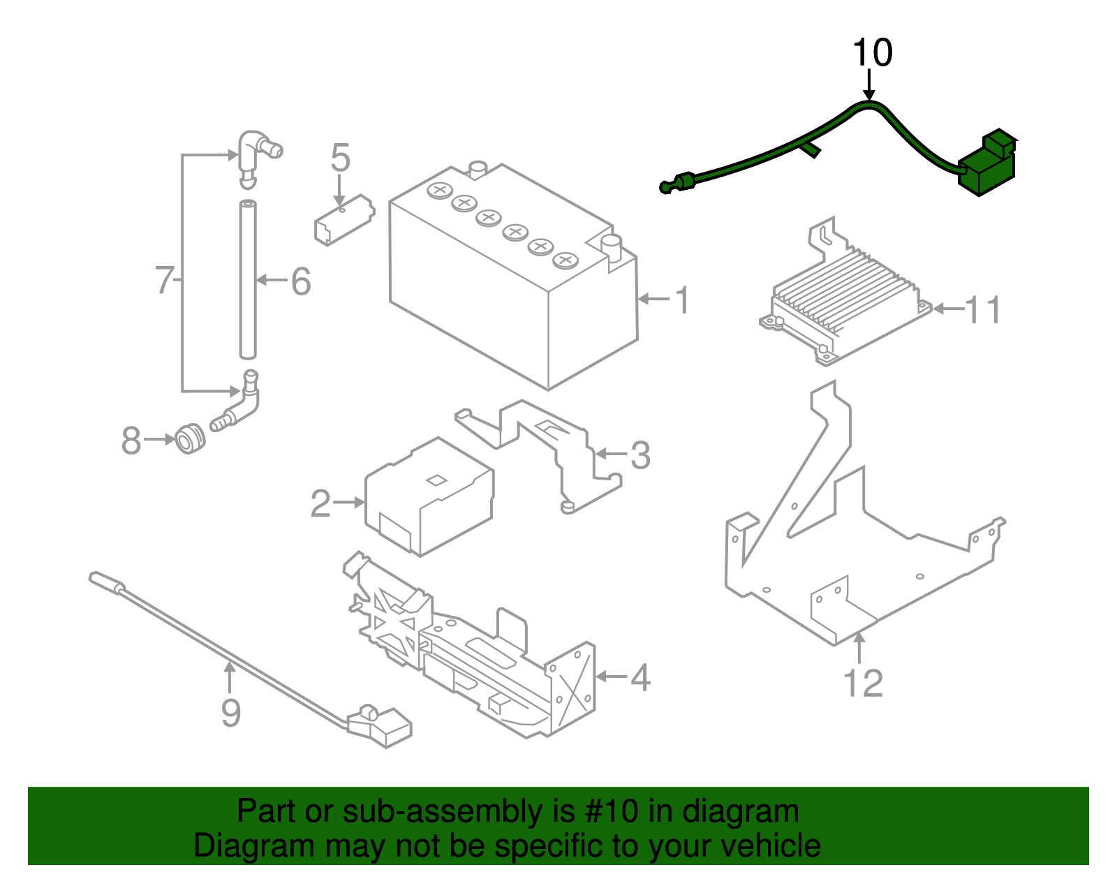 61-12-9-348-288 - Battery Cable - 2012-2019 BMW | Buy BMW Parts Now