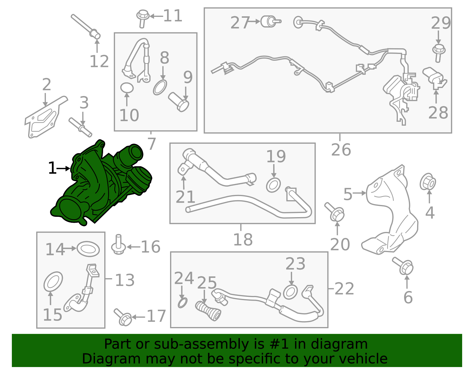 2016-2019 Ford Explorer Turbocharger GB5Z-6K682-C | Ford OEM Parts Outlet