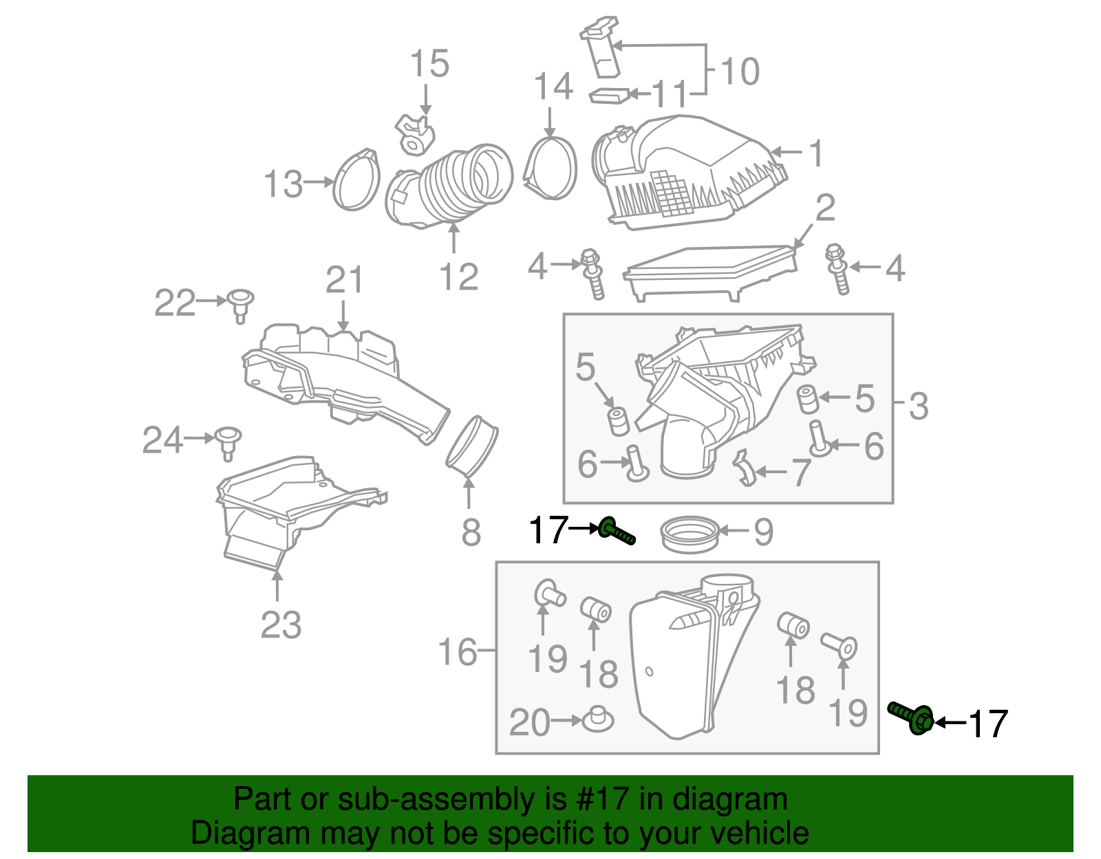 90029-PHM-000 - Engine Air Intake Resonator Bolt 1995-2025 Honda ...