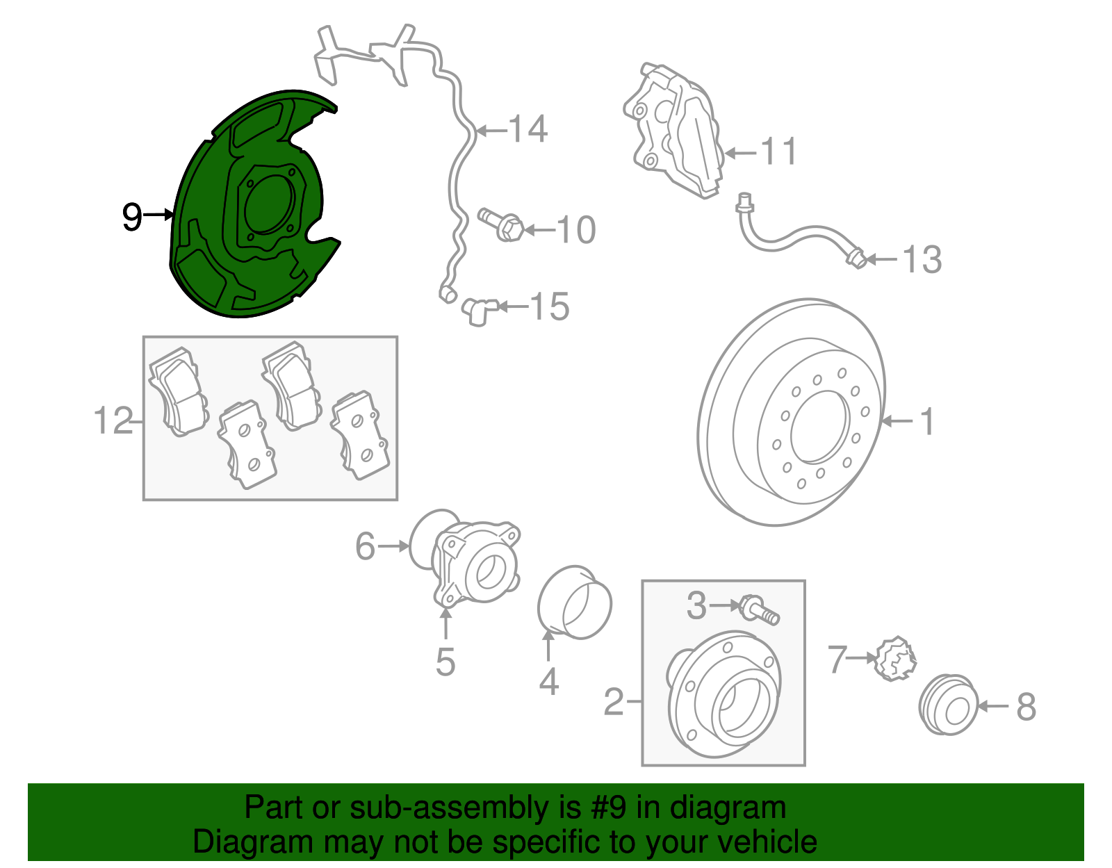 47704-0C031 - Brake Dust Shield (Left, Front) 2007-2022 Toyota | Bam ...