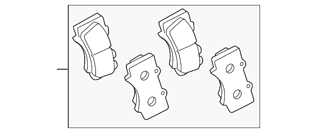 2018-2022 Toyota Brake Pads Front 04465-02440 | Toyota Parts Center