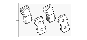2018-2022 Toyota Brake Pads Front 04465-02440 | OEM Parts Online