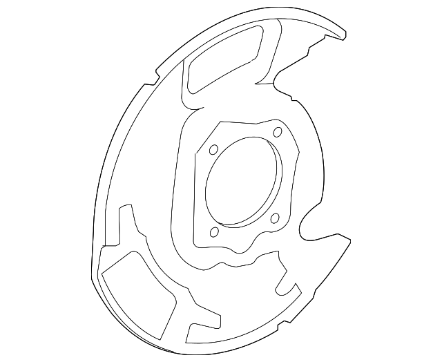 2007-2022 Toyota Brake Dust Shield (Right, Front) 47703-0C031 | OEM ...