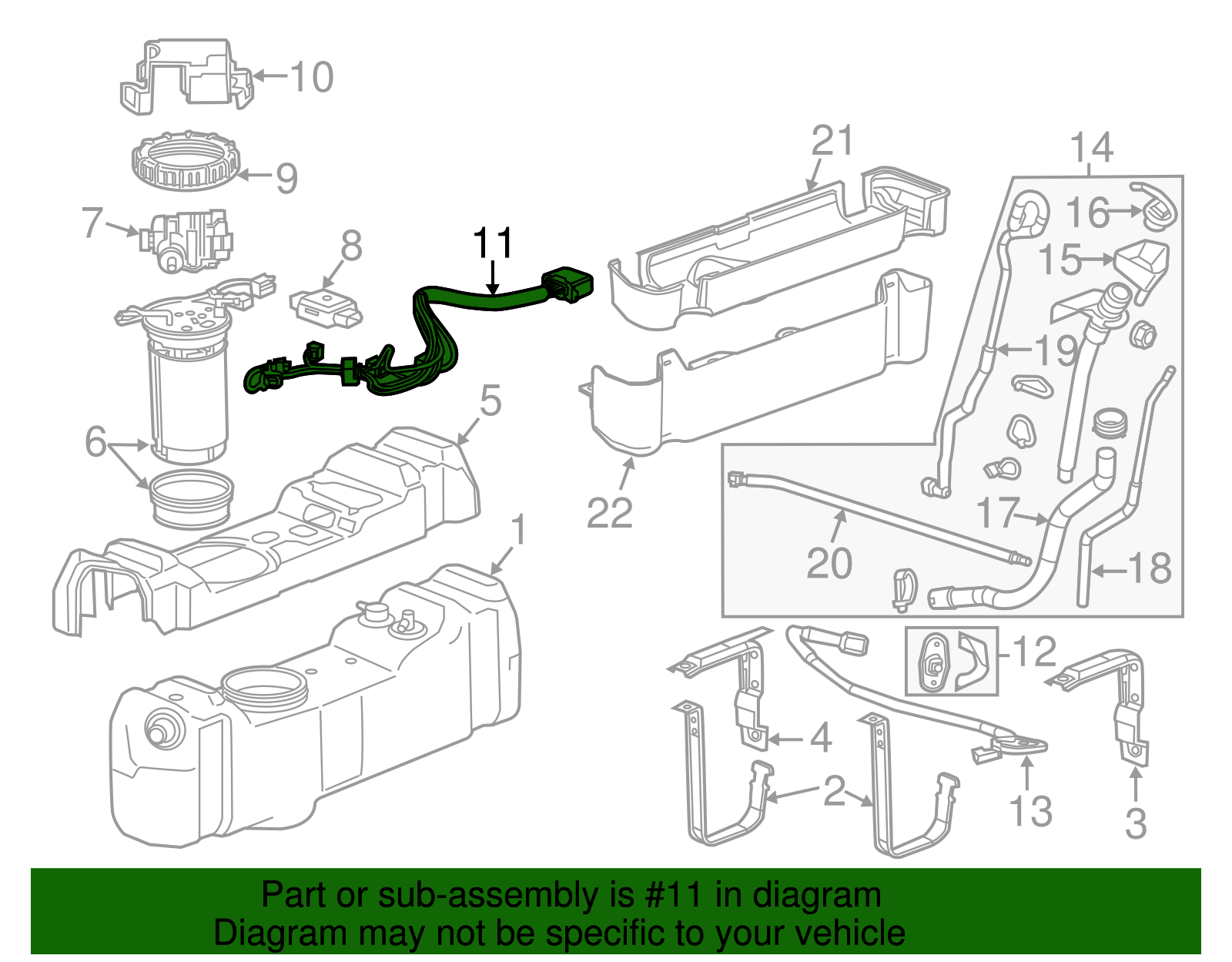 2015-2016 GM Diesel Exhaust Fluid (Def) System Main Wiring Harness ...