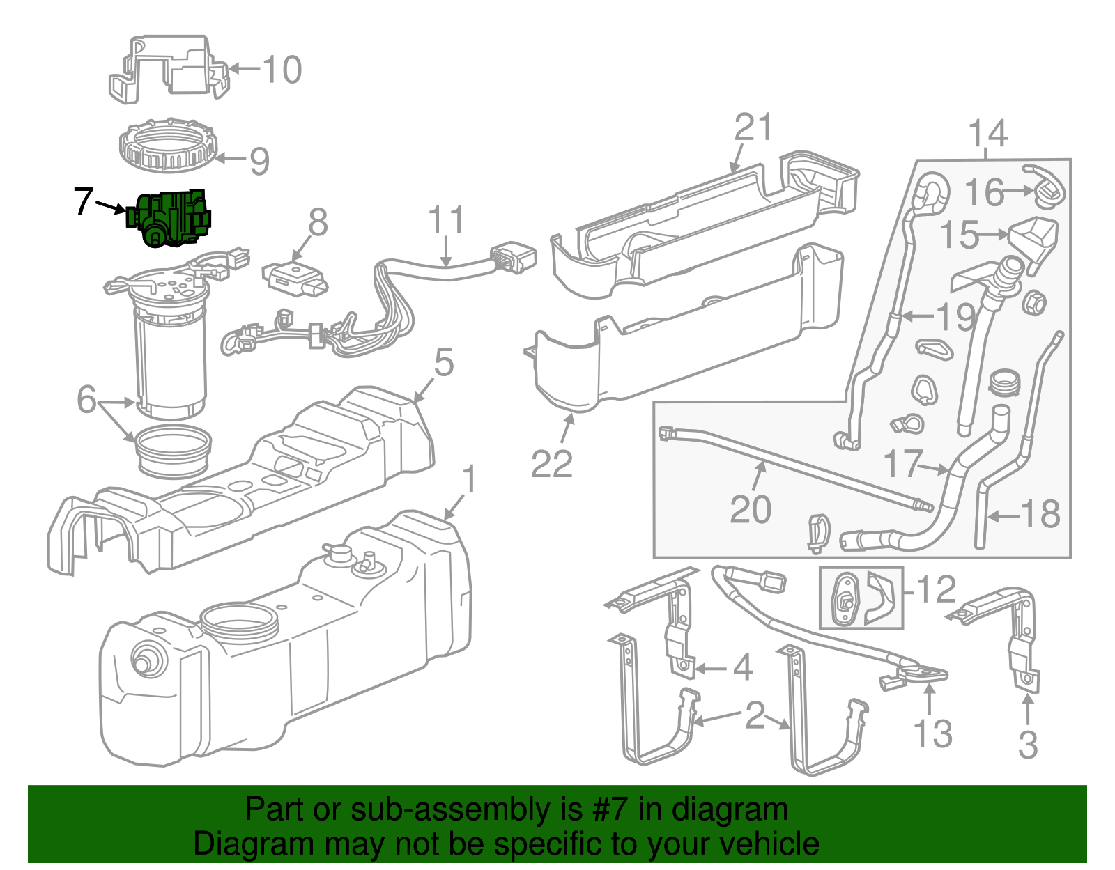 2011-2016 GM Diesel Emissions Fluid (DEF) Supply Pump Module 22902634 ...