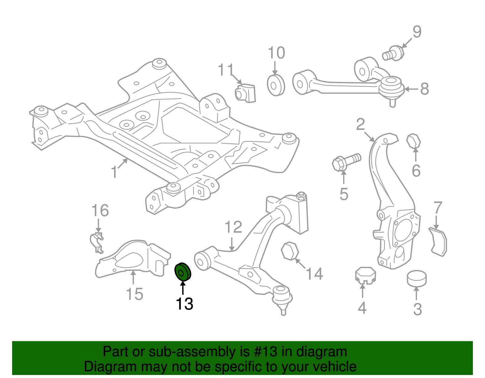 2003-2024 Nissan Lower Control Arm Washer 54622-1BA0A | Jenkins Nissan ...