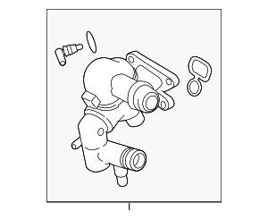 2023-2025 Land Rover Engine Coolant Thermostat Kit LR175392 | OEM Parts ...