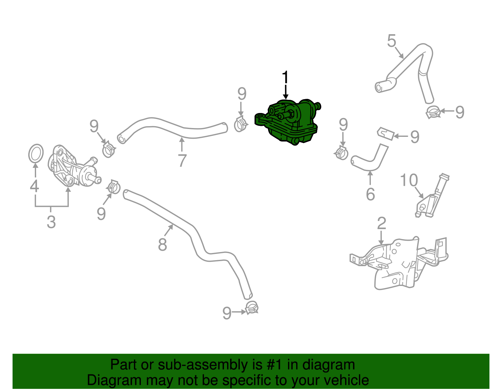 36162-5AA-A01 - 2016-2025 Honda - Valve Assembly Purge Control Solenoid ...
