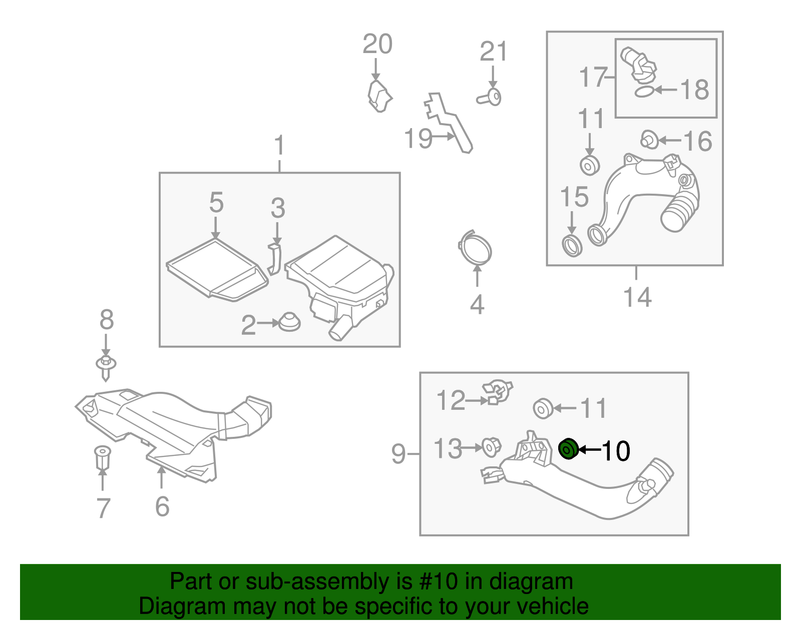 Genuine BMW 13-71-2-247-398 | Front Duct Bushing | FREE Shipping on ...