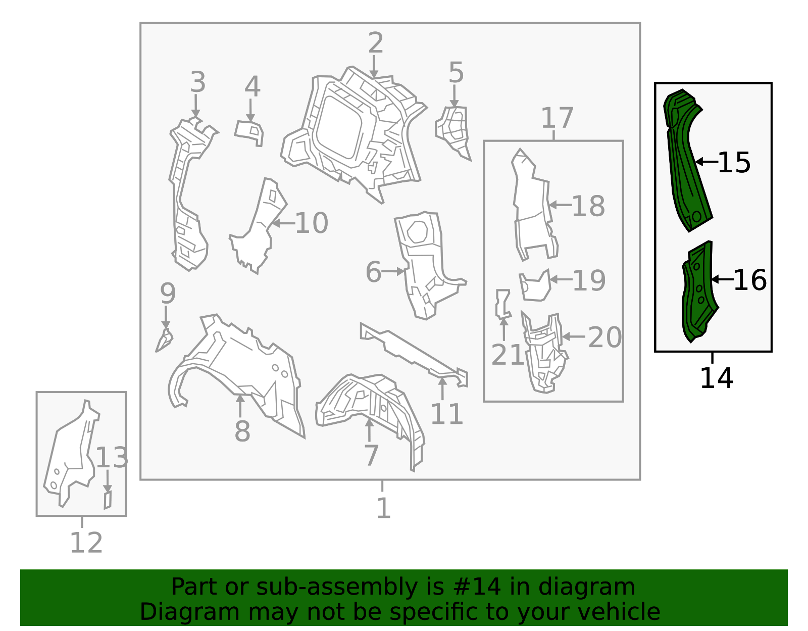 C513-70-44X - High-Quality Rear Pillar for 2012-2015 Mazda 5 ...