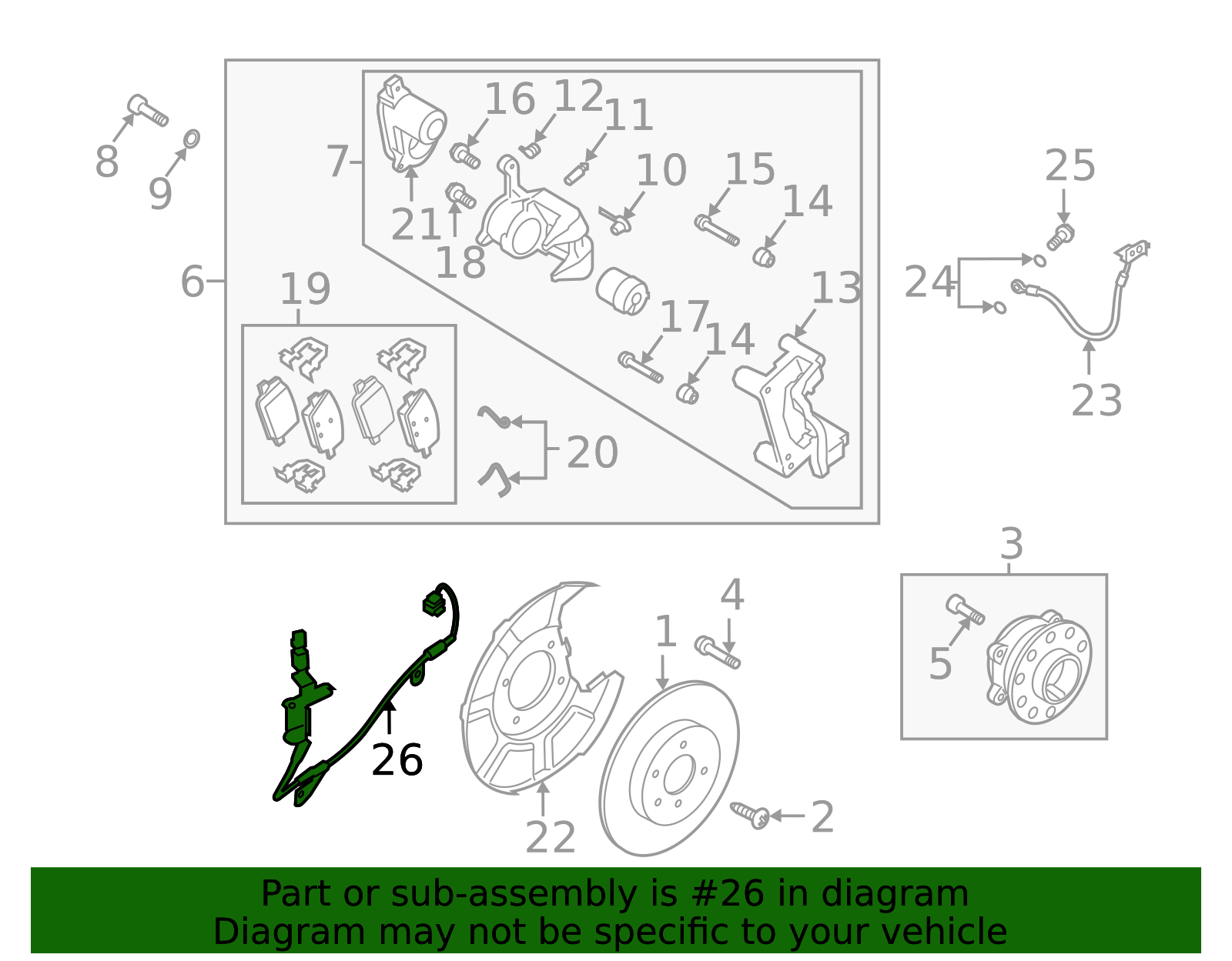 2024-2025 Hyundai Palisade ABS Wheel Speed Sensor 58950-S9301 | OEM ...