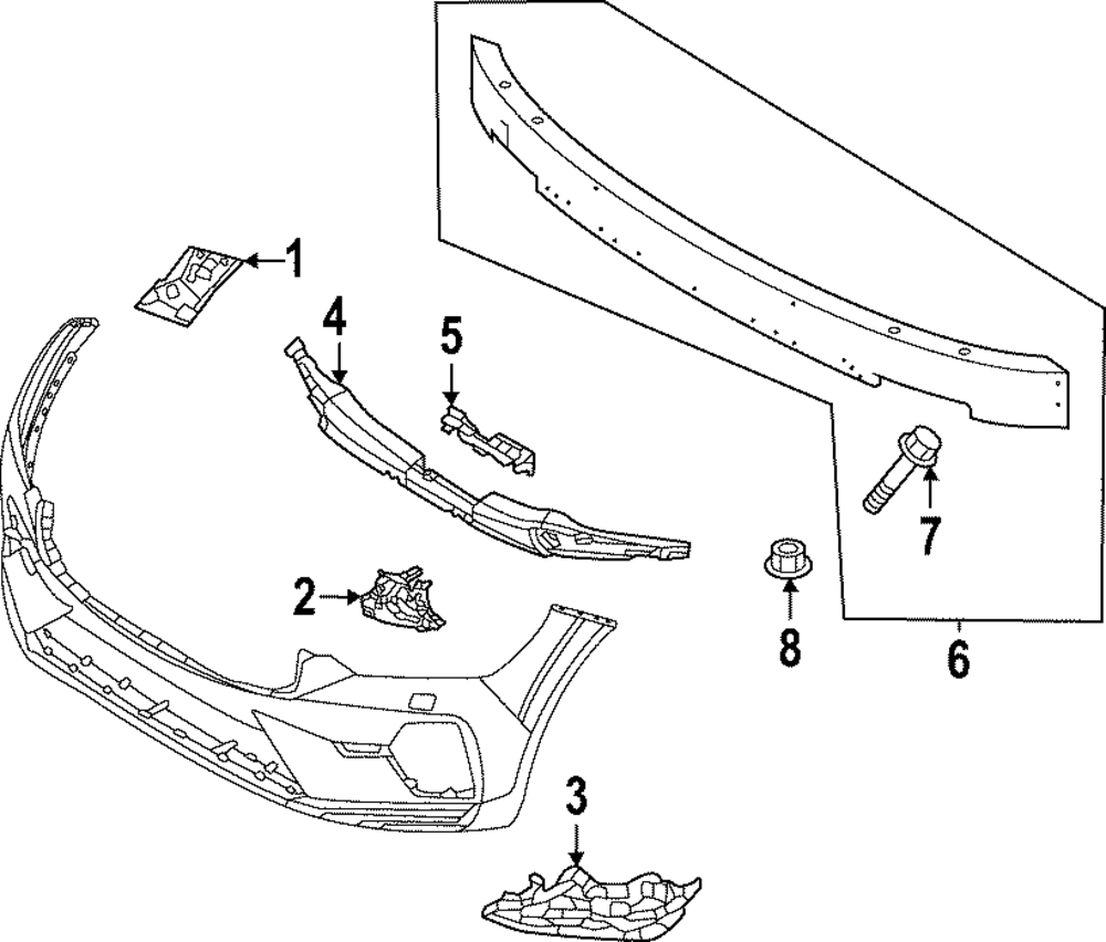 Genuine Mount Bracket for 2022-2025 Volvo XC60 | Part# 32234932 | Over ...