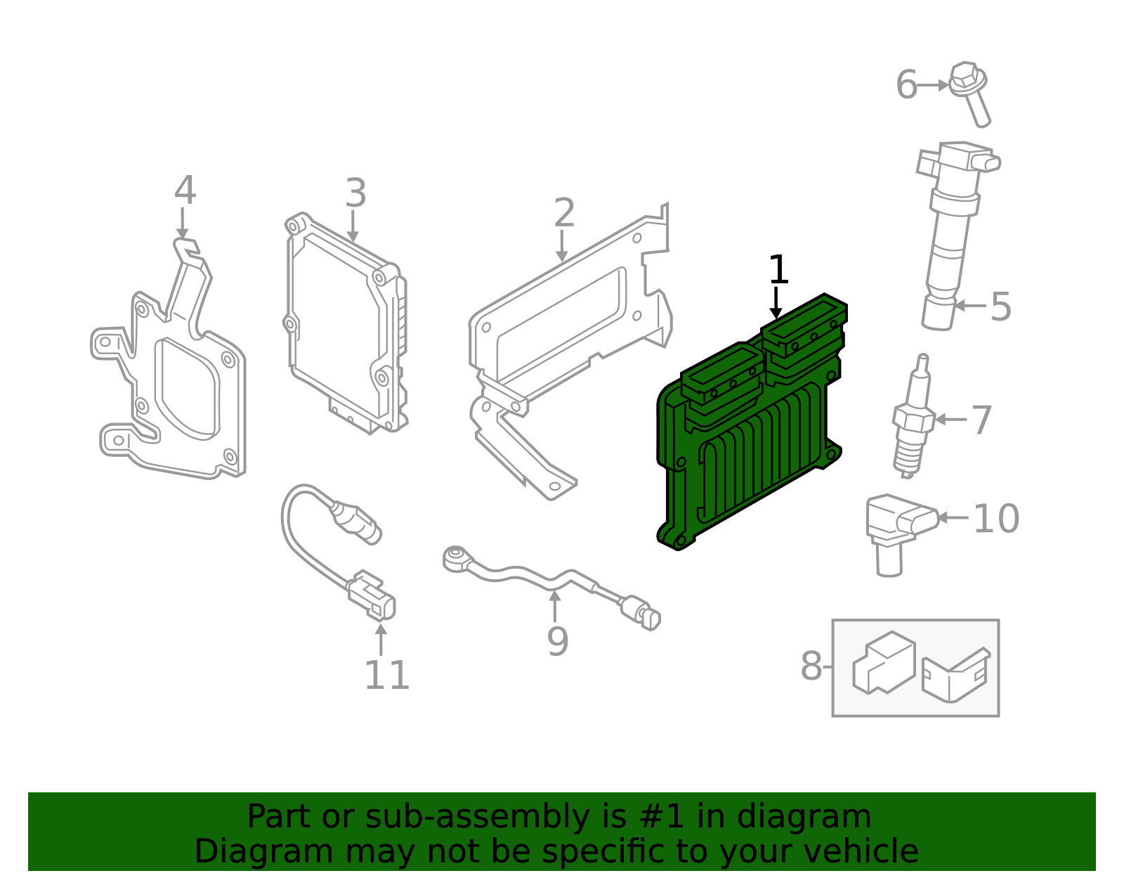 39101-3CWN0 - Engine Control Module (ECM) 2015-2016 Kia Sorento | Kia ...