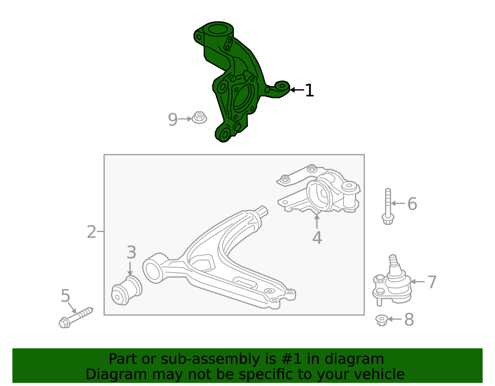 2024-2025 Volkswagen Knuckle 3QF-407-255-K | VW Direct Auto Parts