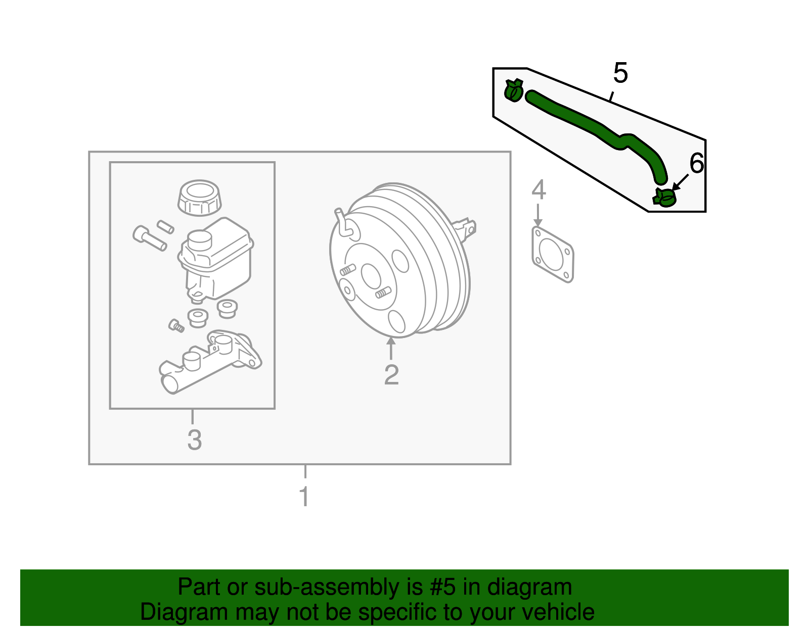 59130-3L700 - Vacuum Hose 2006-2010 Hyundai Azera | Hyundai Parts Pro