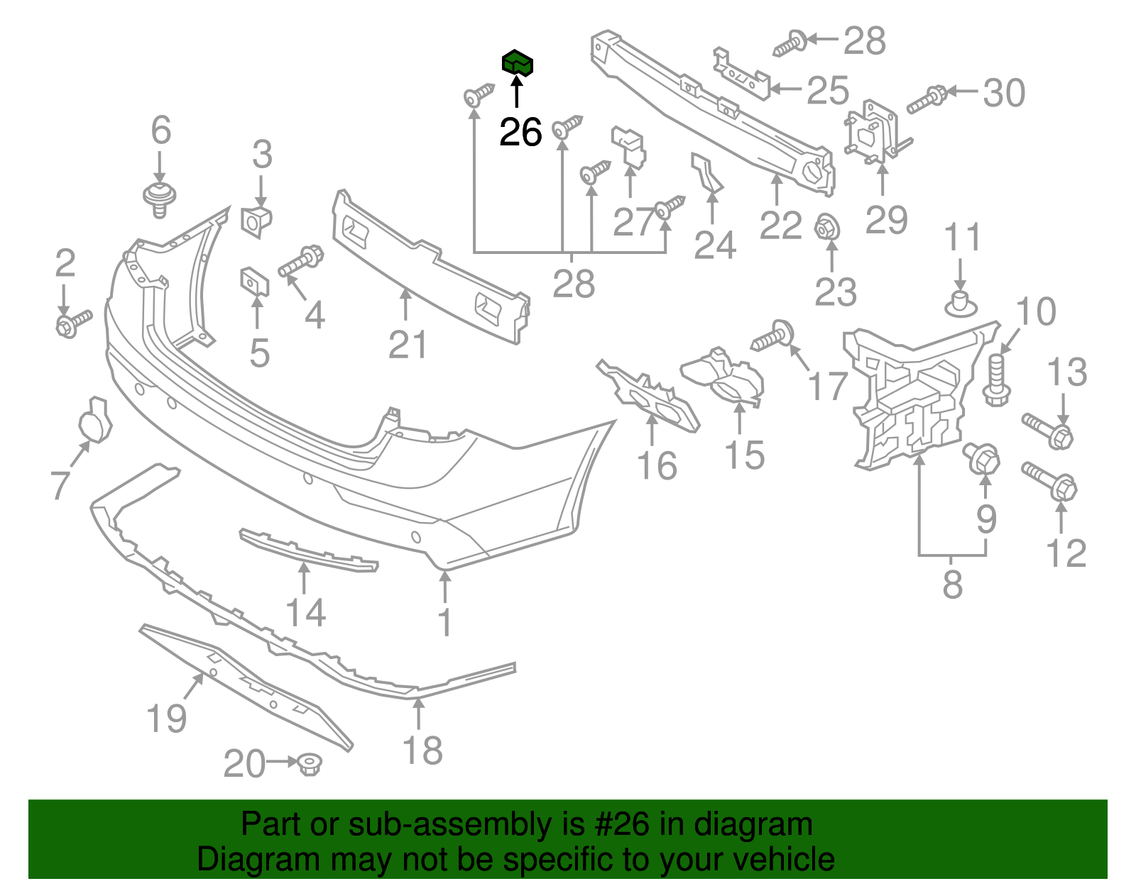 86633-B1800 - 2018-2020 Genesis G80 - Impact Bar Lower Bracket ...