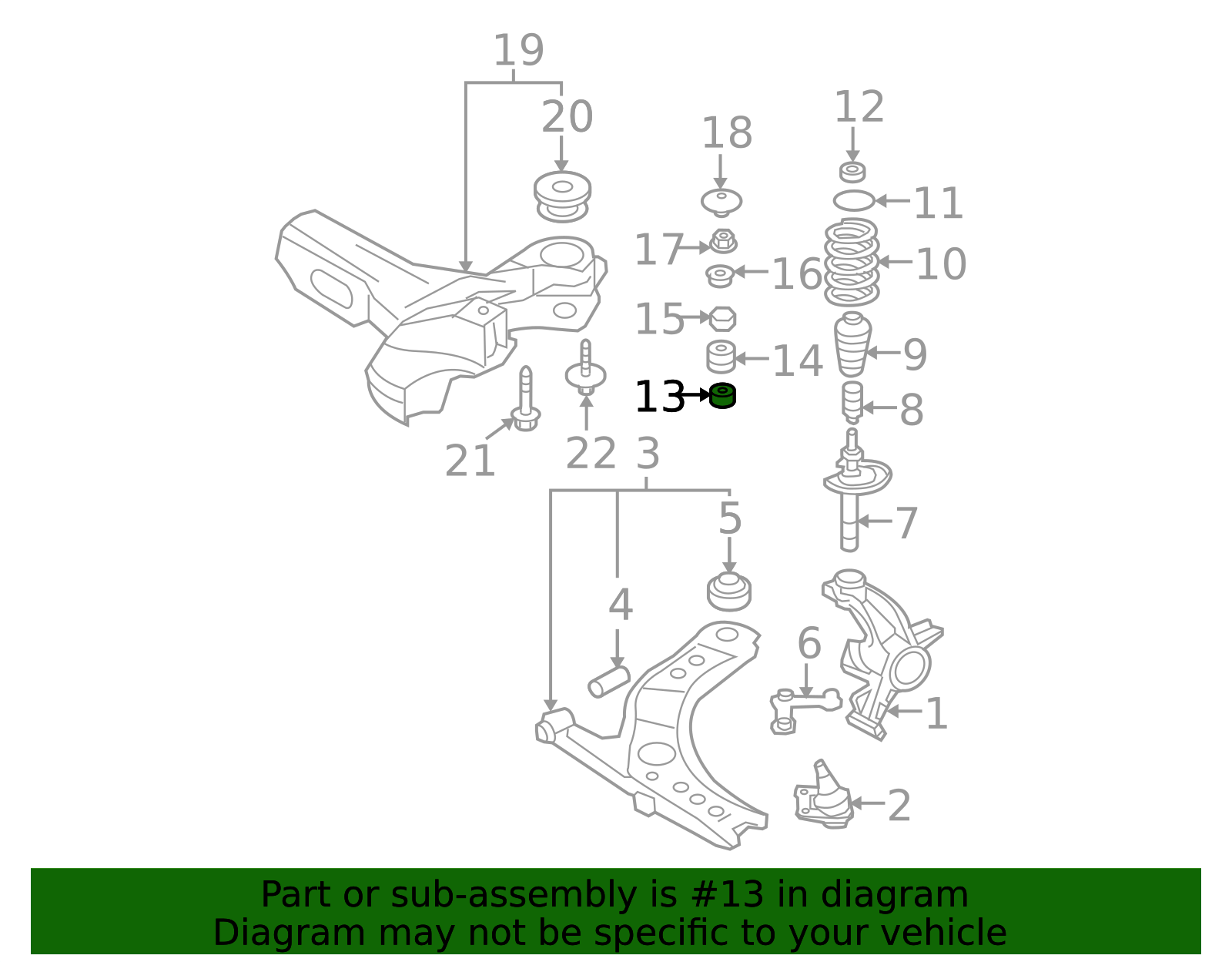 1990-2010 Volkswagen Suspension Strut Bearing 1J0-412-249 | VW Direct ...