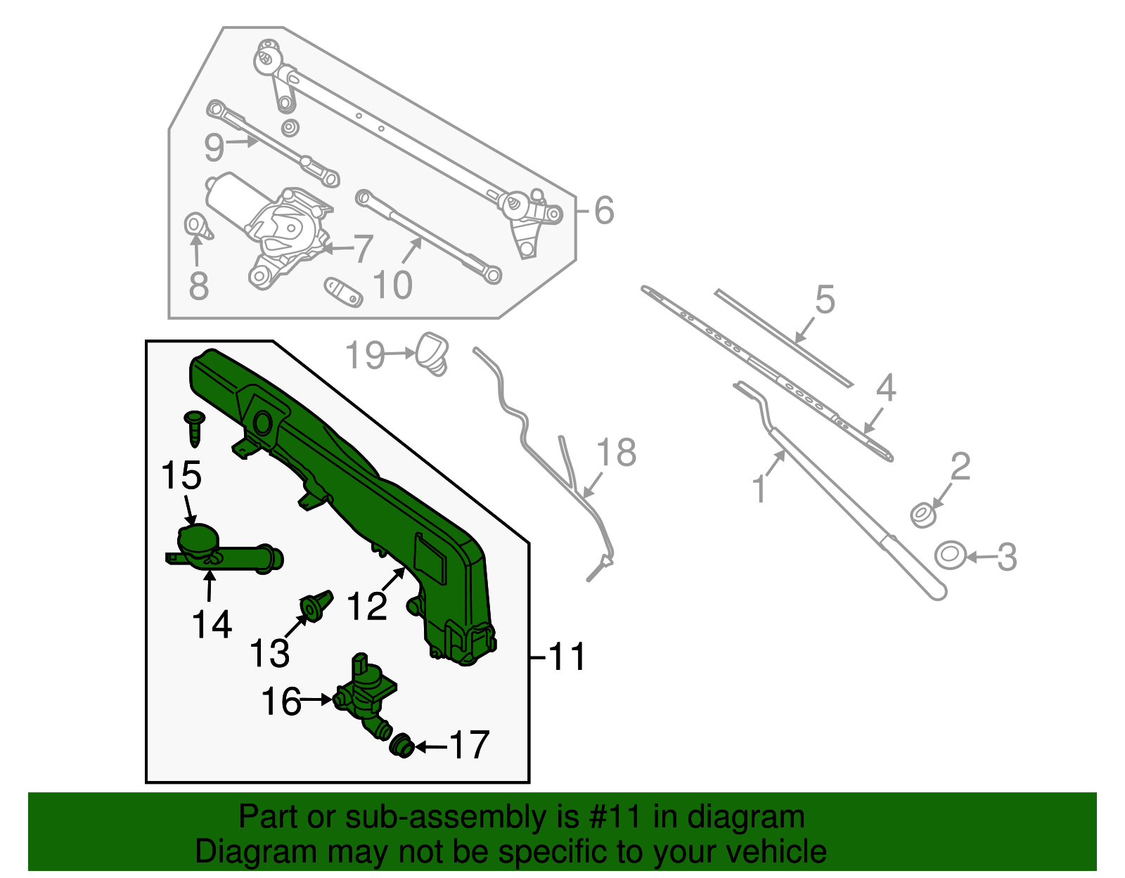 2005-2008 Nissan Frontier Reservoir Assembly 28910-EA800 | Nissan Parts ...