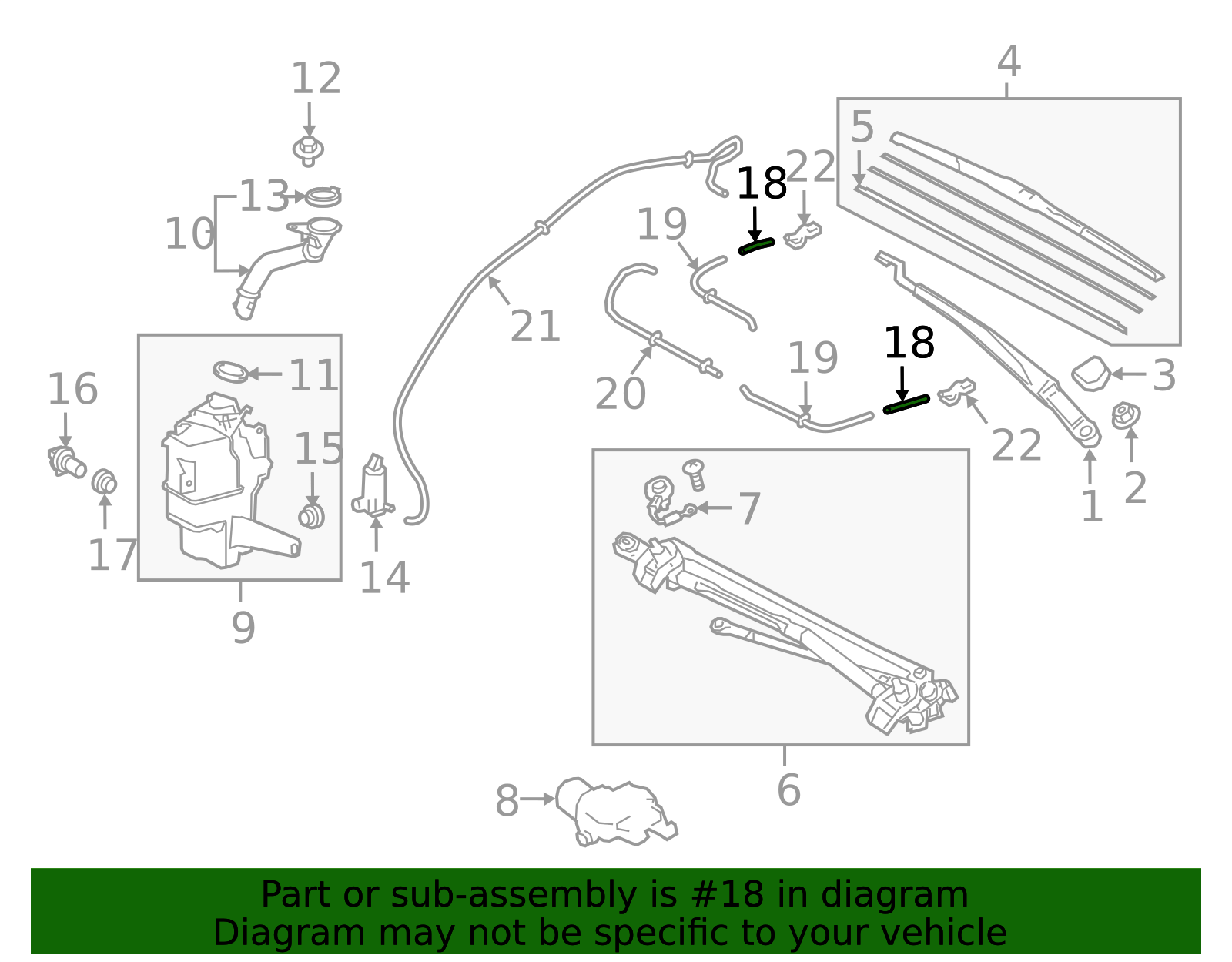 Genuine Official Toyota Washer Hose part# 90068-33281 for 2018-2025 ...