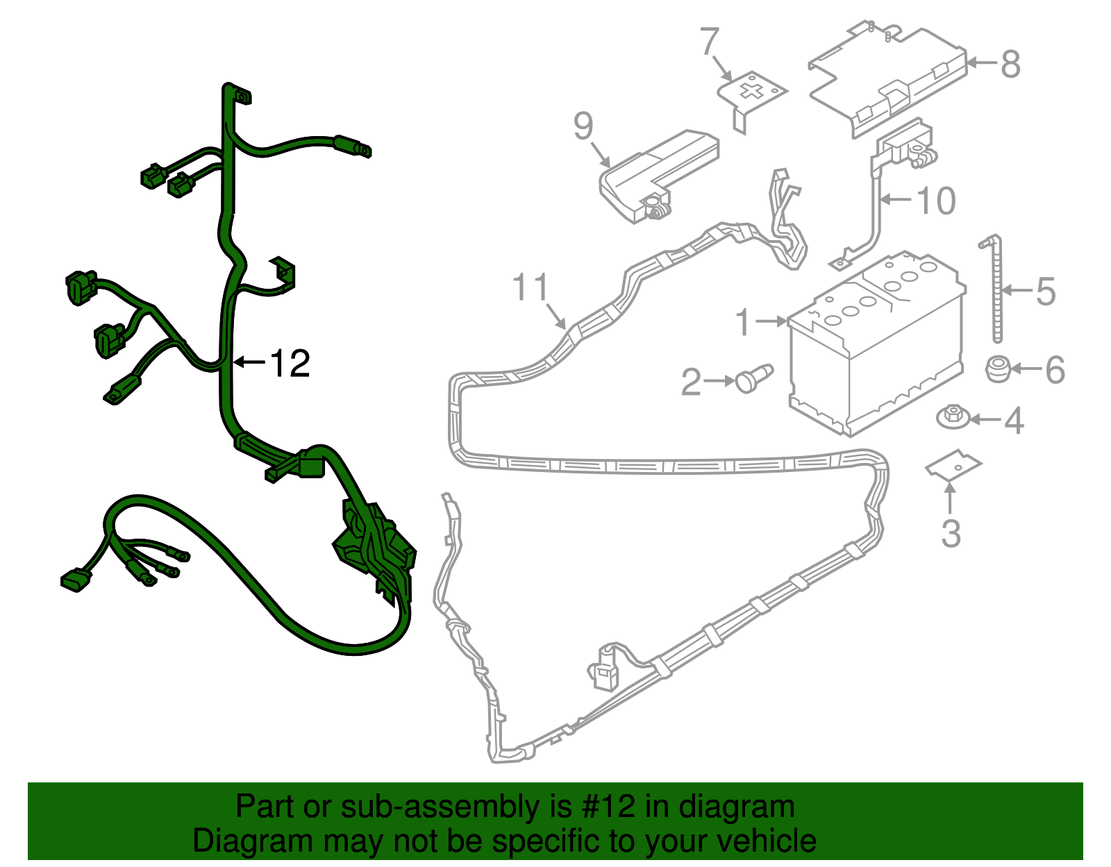 4G0-971-237 - Ground Cable 2012-2015 Audi | Audi OEM Parts Guy