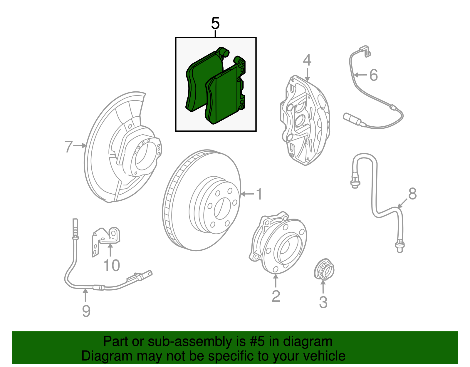 34116799964 - 2010-2018 BMW Brake Pads Front (34-11-6-799-964) | BMW of ...