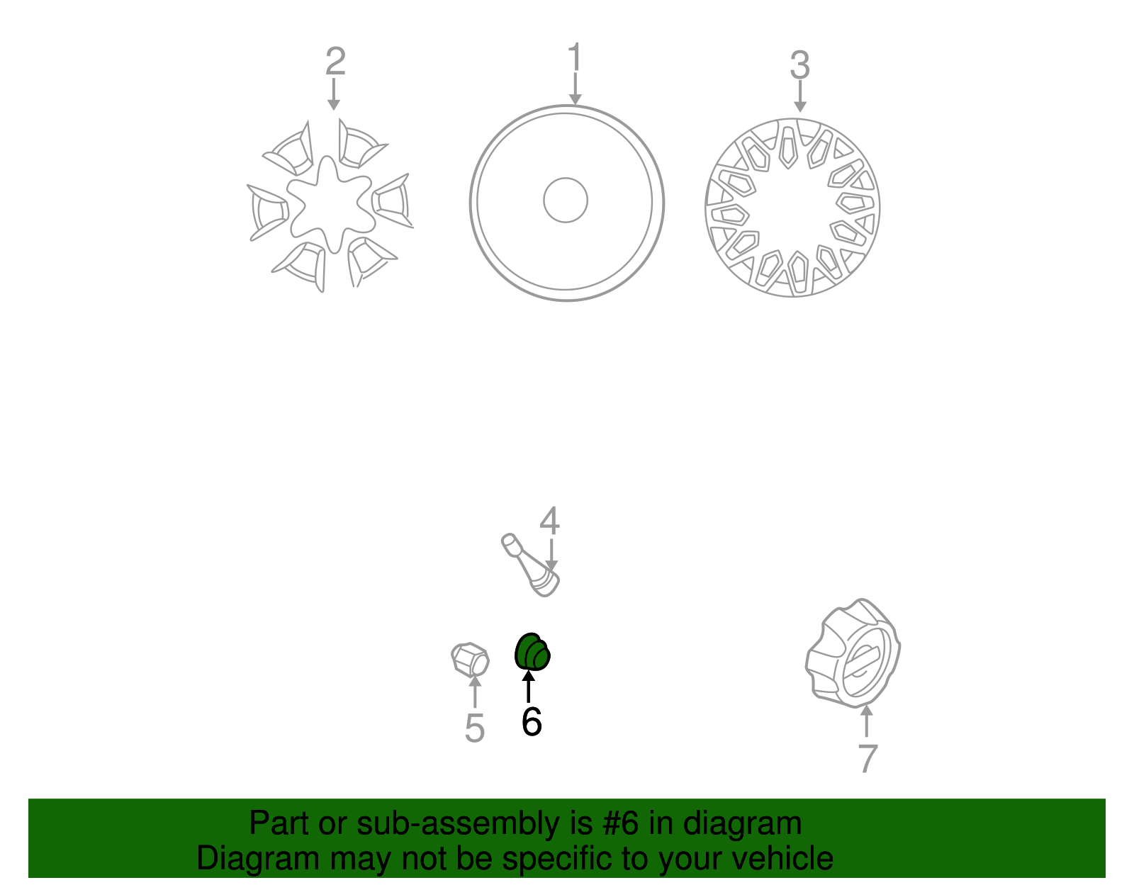 40343-0W000 - Center Cap 1997-2000 Nissan Pathfinder | Boro Nissan Parts